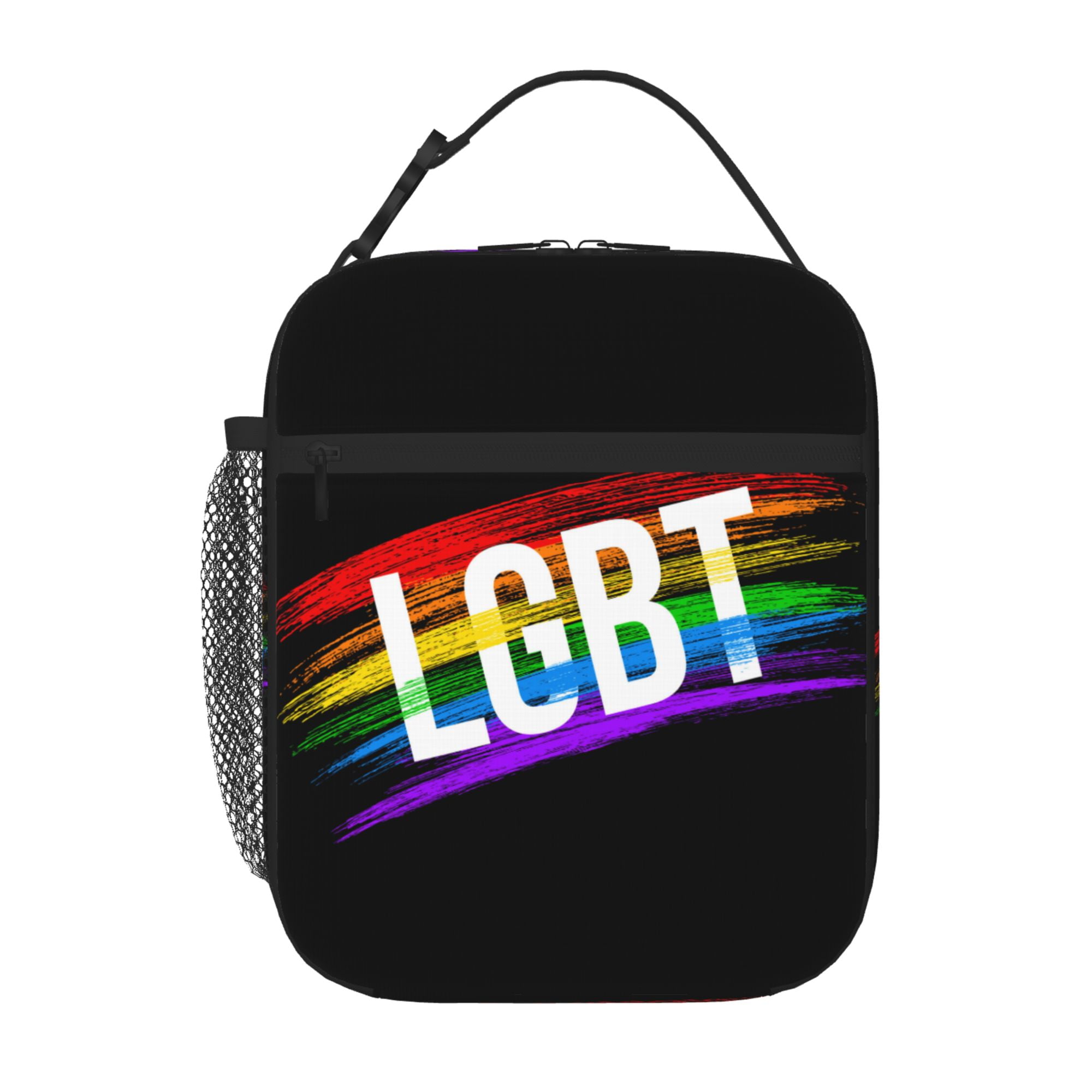 TEQUAN Portable Lunch Bag, Rainbow LGBT Lesbian Gay Flag Pattern ...