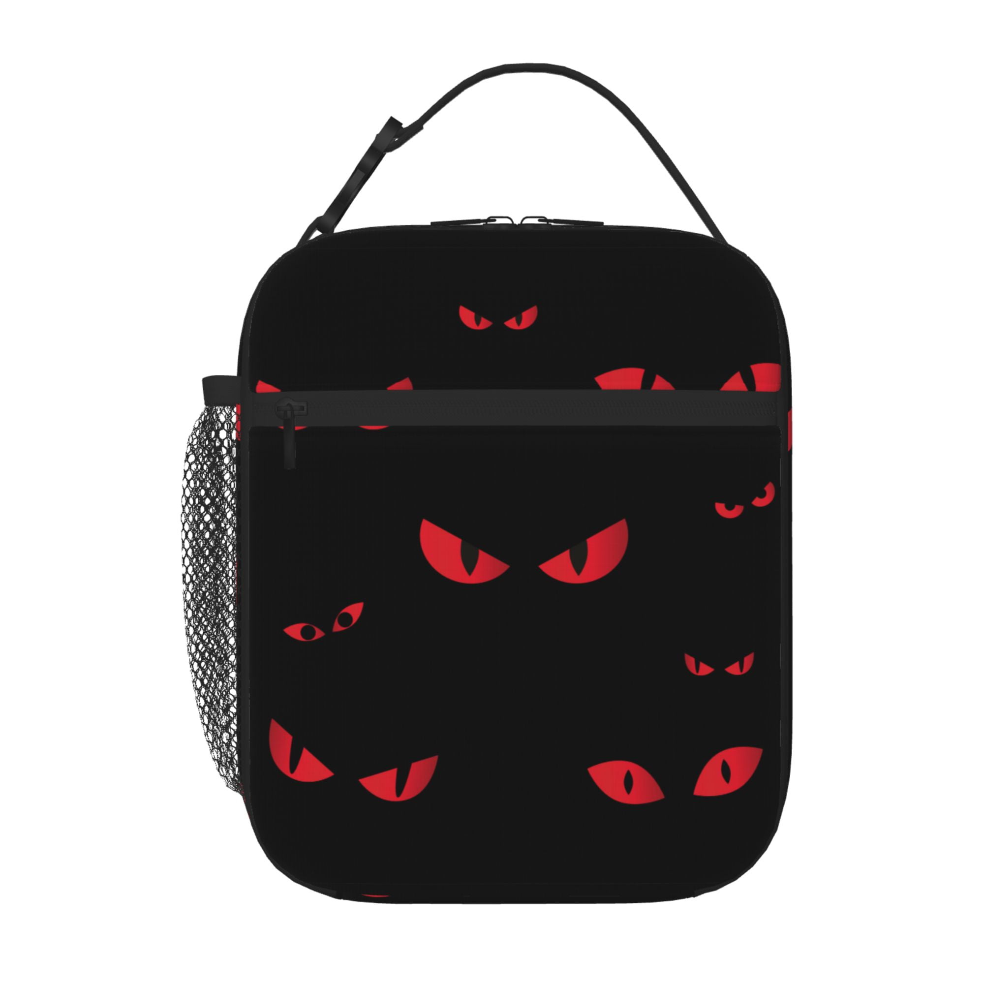 TEQUAN Portable Lunch Bag, Spooky Scary Monster Eyes Pattern Reusable ...