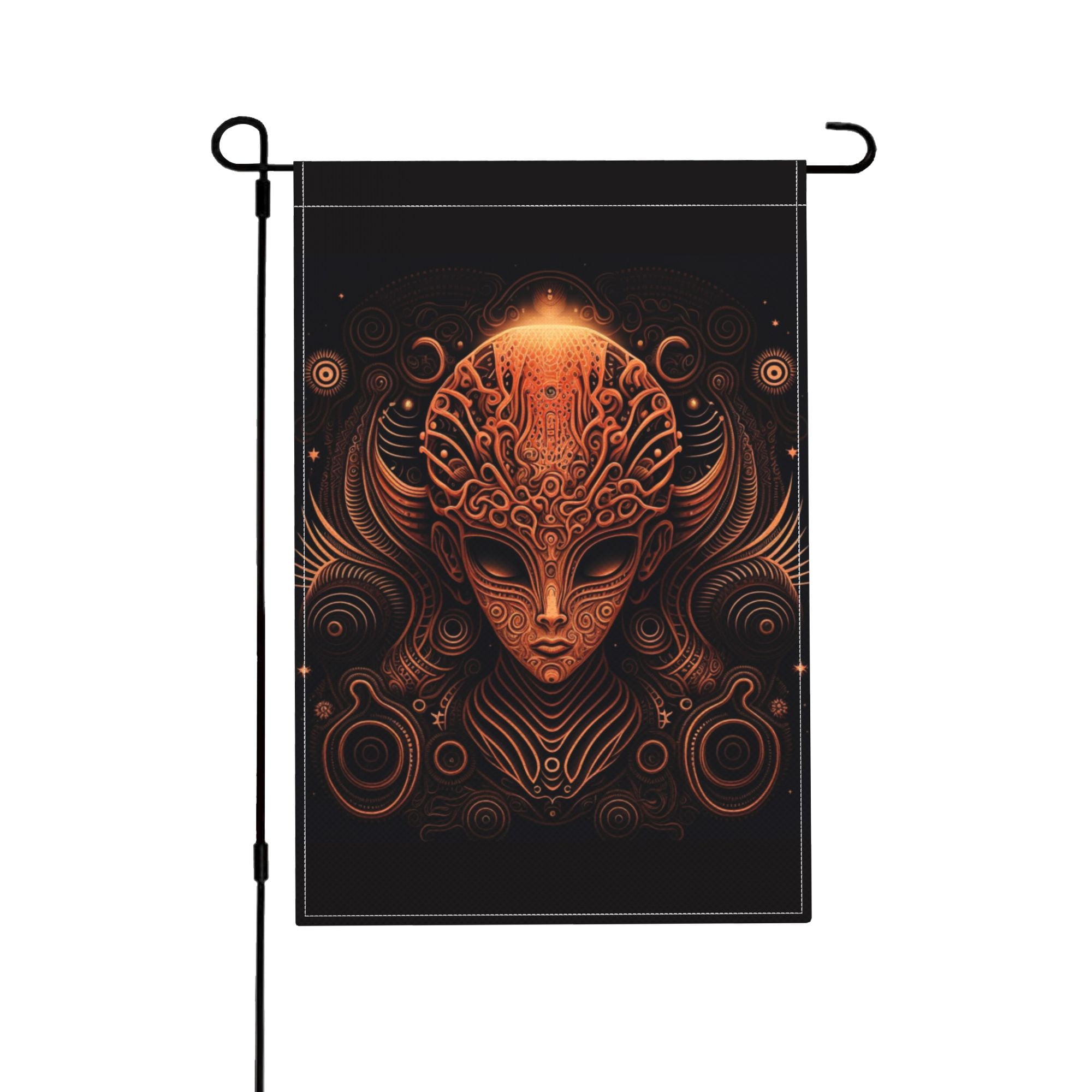 TEQUAN Psychedelic Alien Colorful Garden Flags, 18 x 12 inch Double ...