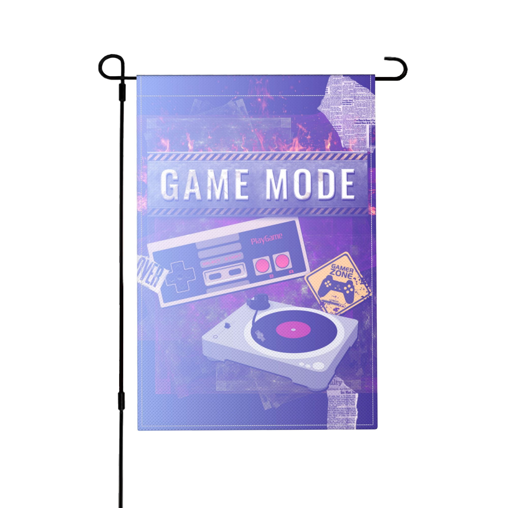 TEQUAN Rainbow Gaming Gamepad Garden Flags, 18 x 12 inch Double Sided ...