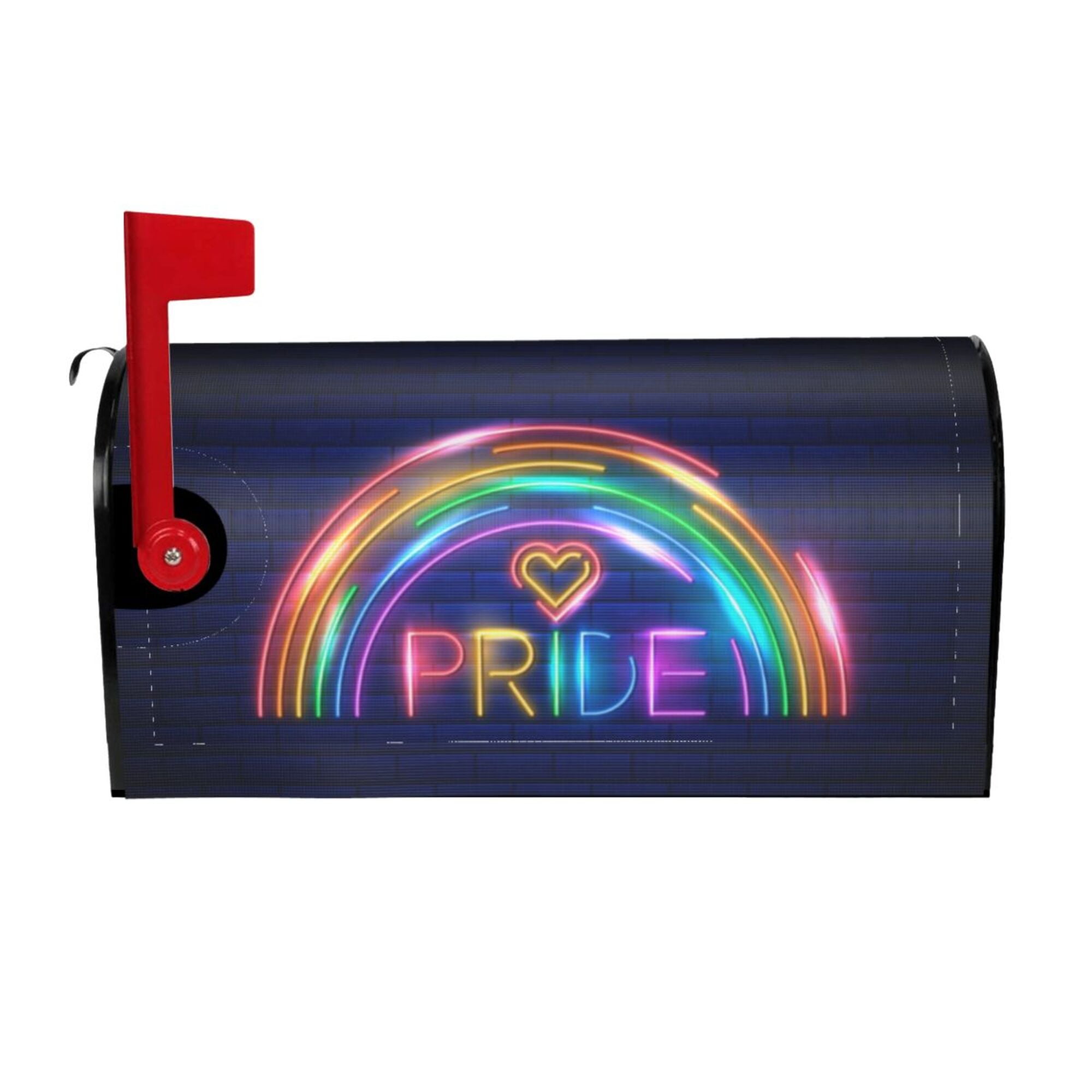 TEQUAN Realistic Pride Day Neon Sign Magnetic Mailbox Cover, Mailbox ...