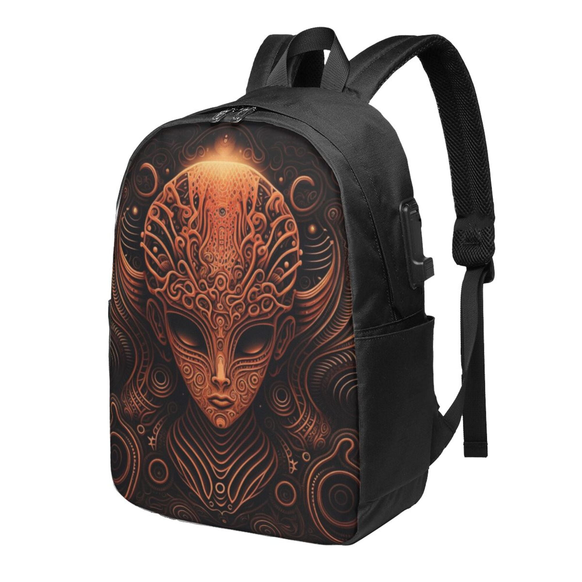 TEQUAN Travel Laptop Backpack, Psychedelic Alien Colorful Prints ...