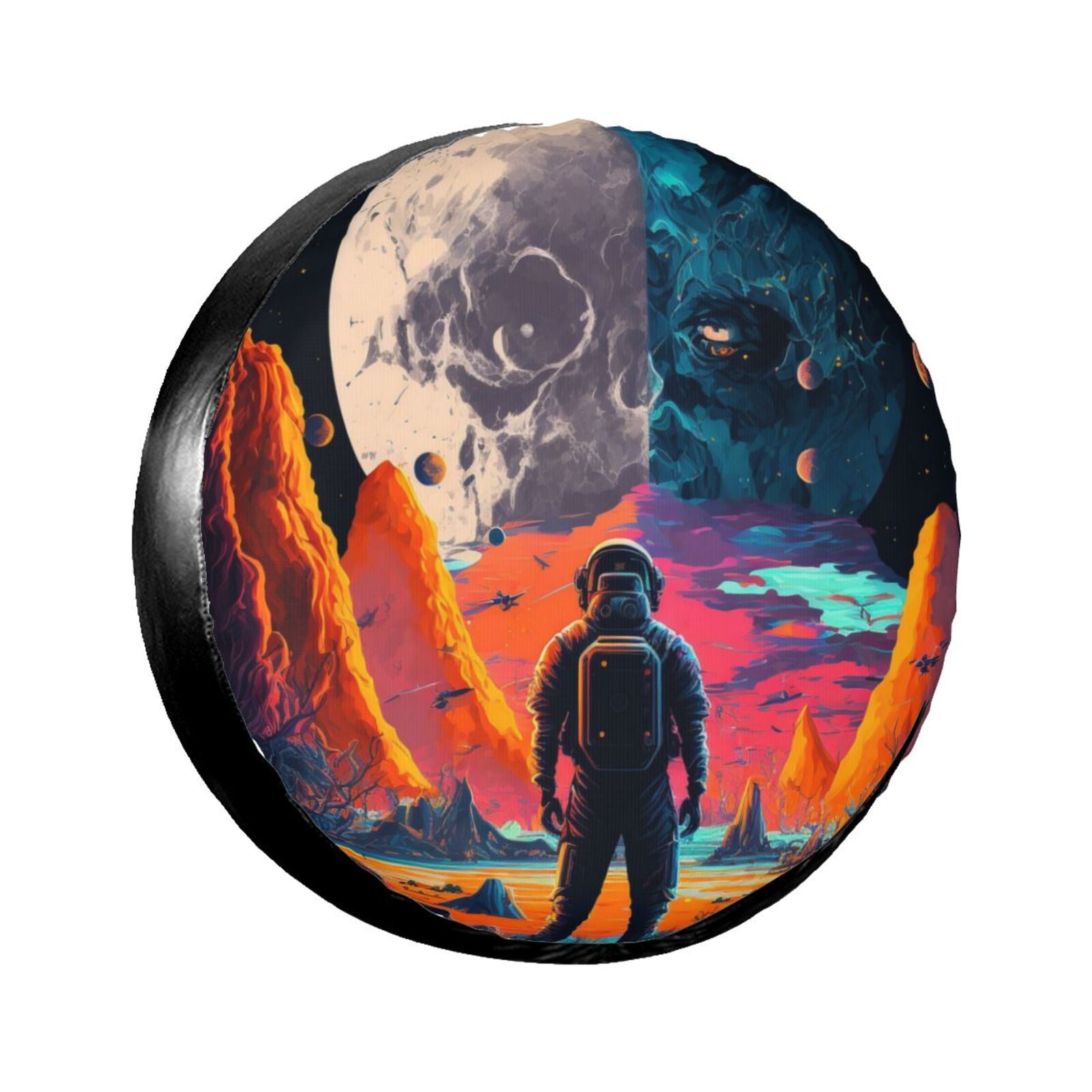 TEQUAN Universal Waterproof Spare Tire Cover, Dustproof Sun Protection ...