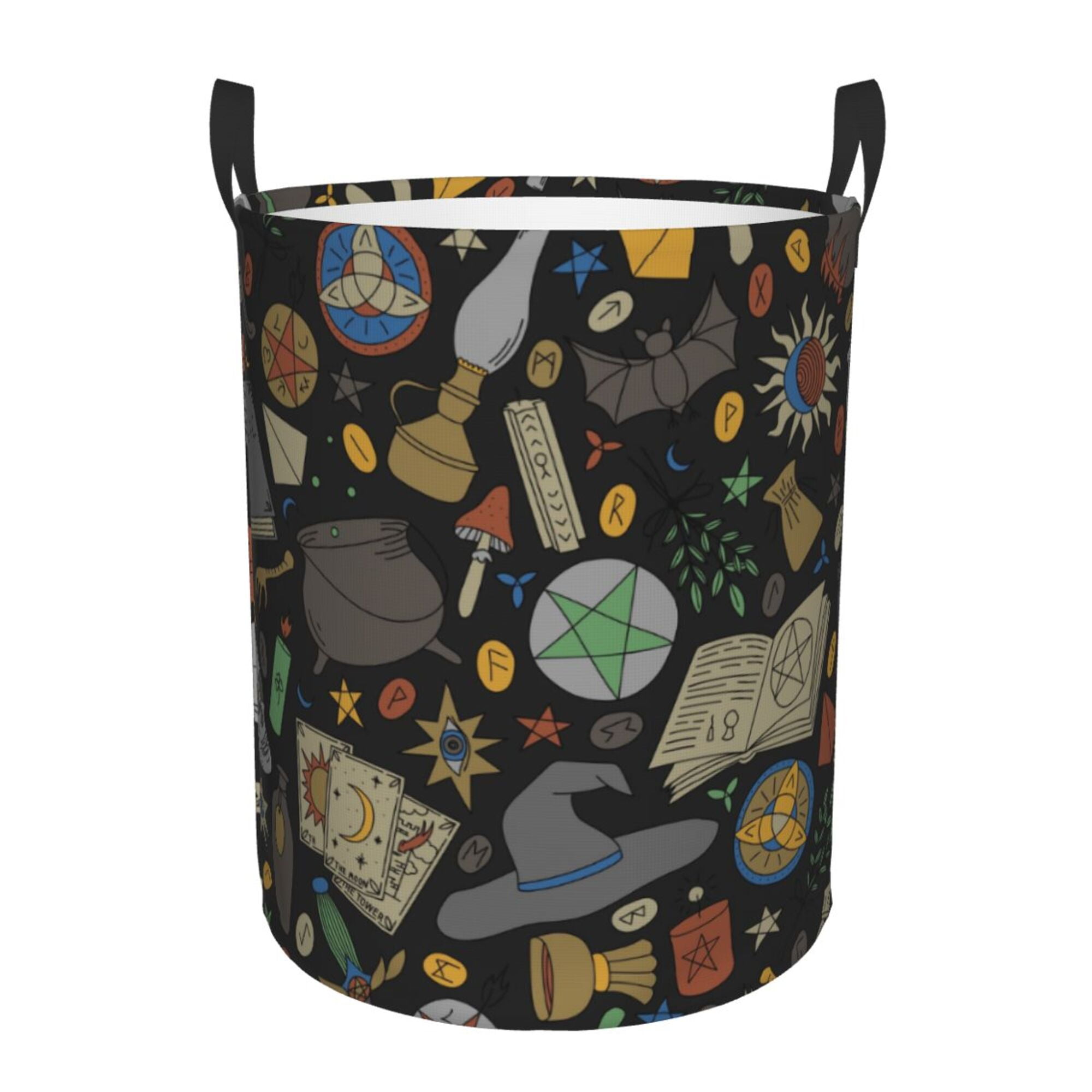 TEQUAN Waterproof Laundry Hampers, Alchemy Magic Witch Witchcraft ...