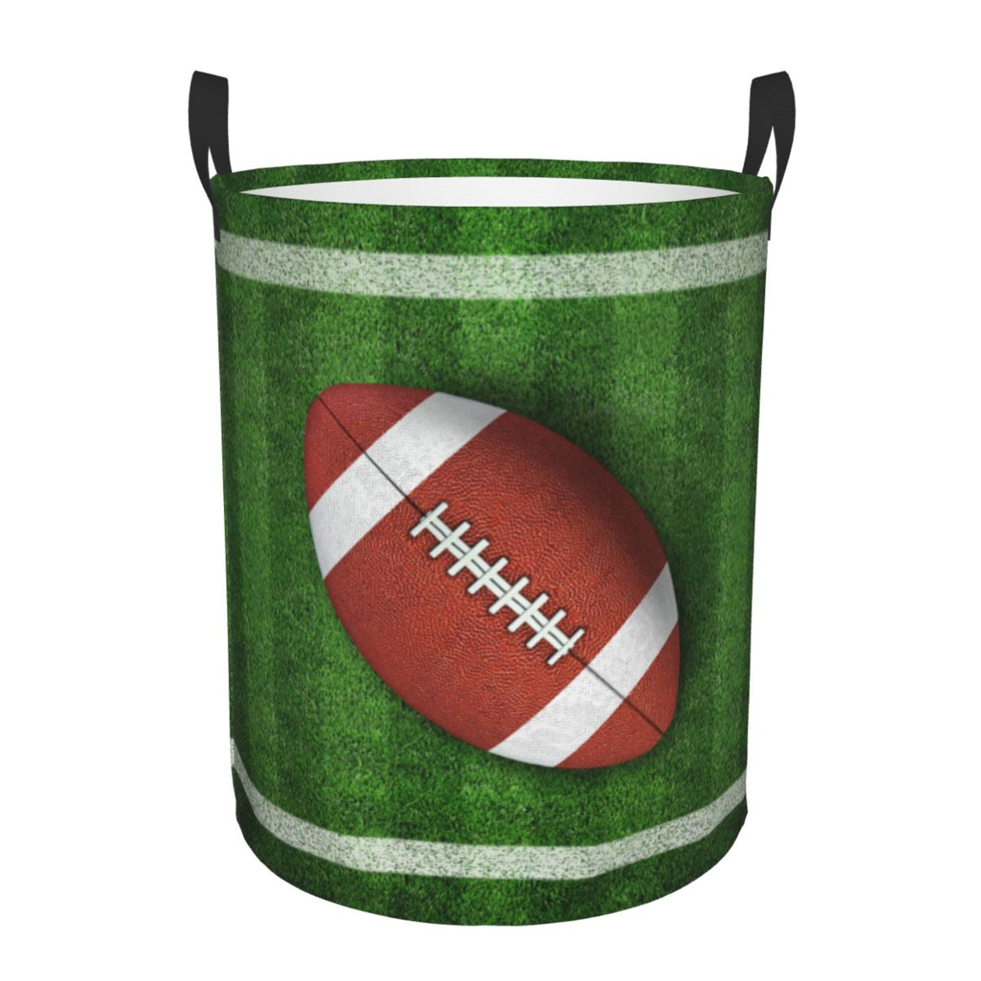 TEQUAN Waterproof Laundry Hampers, American Football Field Pattern ...