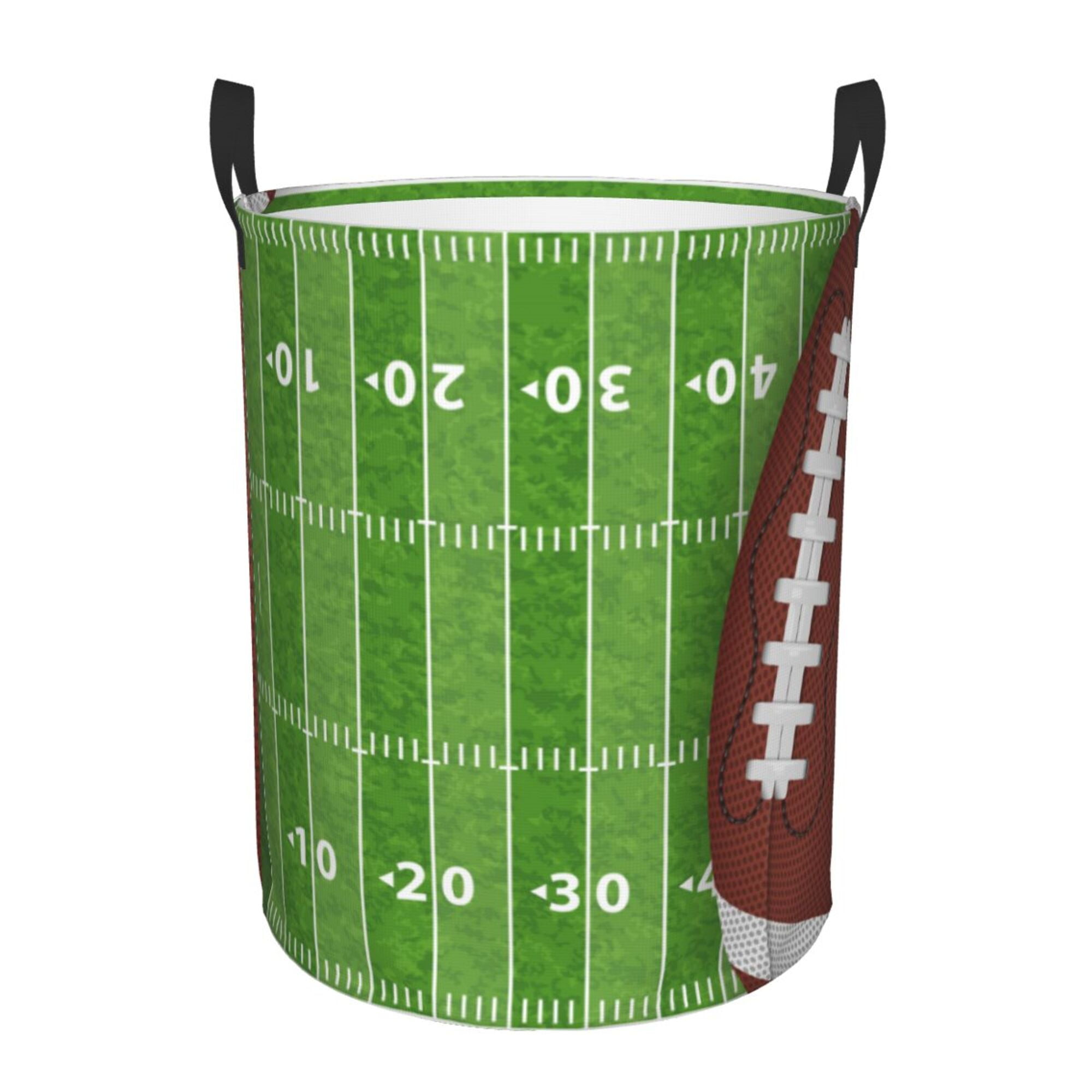 TEQUAN Waterproof Laundry Hampers, American Football Play Area Pattern ...