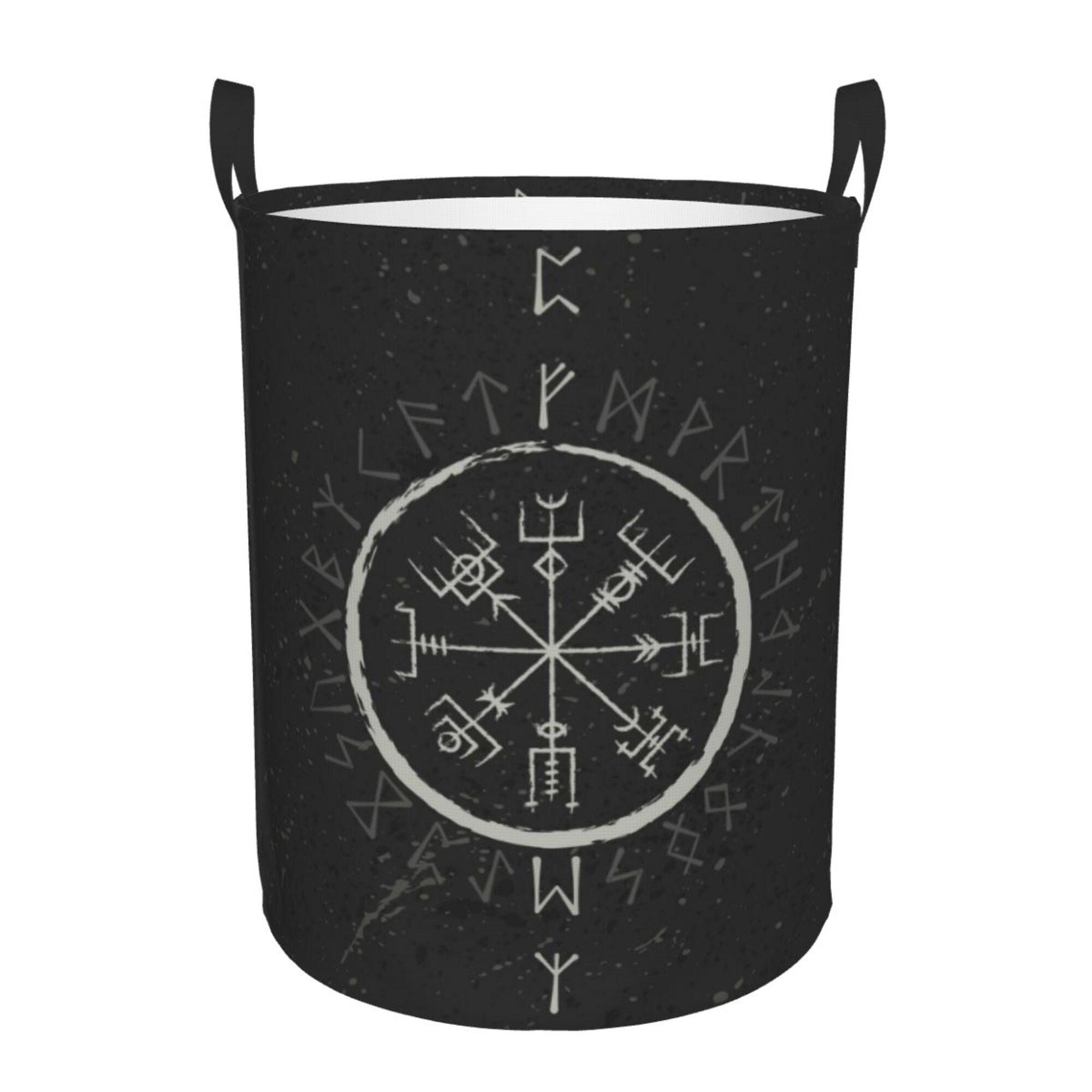 TEQUAN Waterproof Laundry Hampers, Ancient Viking Runic Symbols Pattern ...