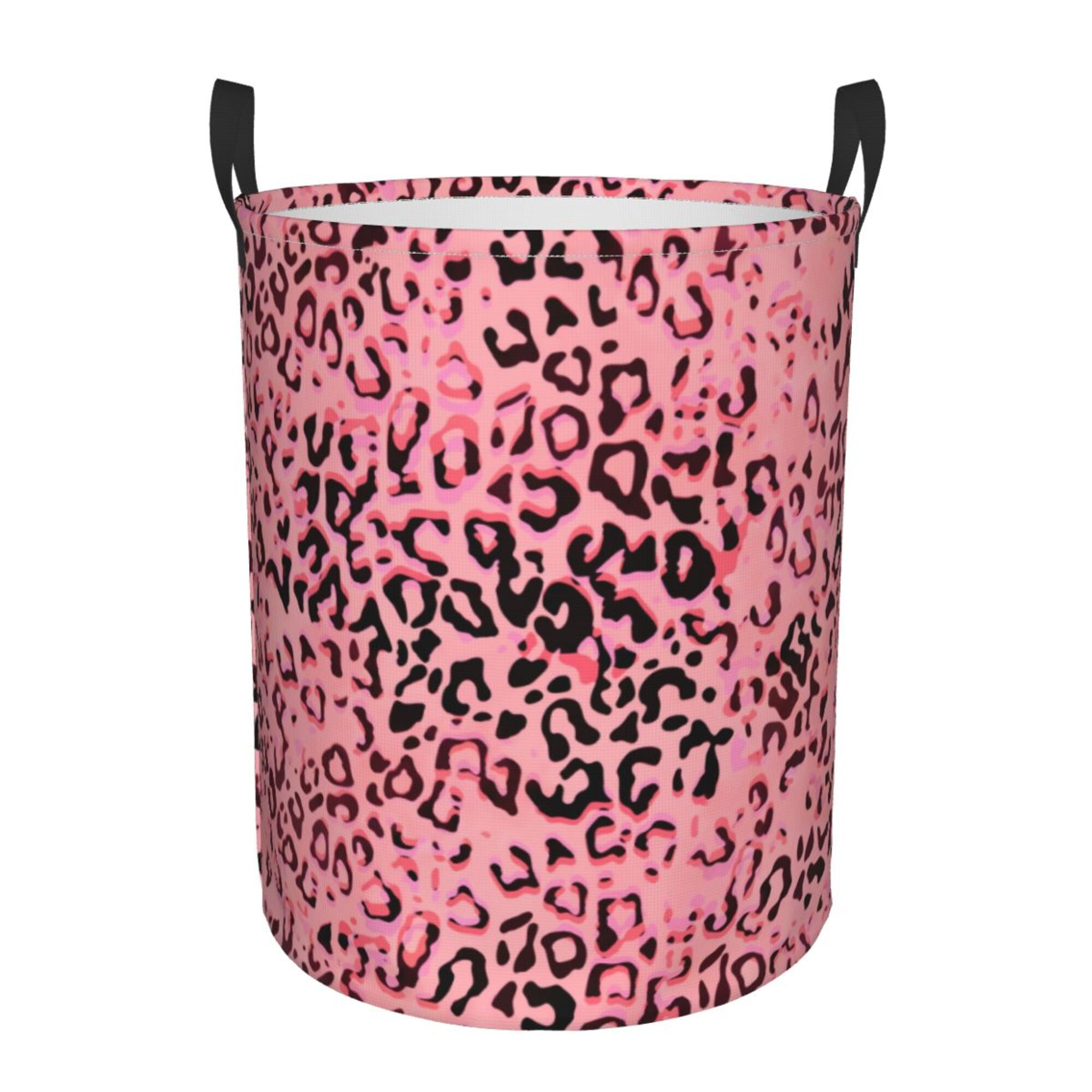 TEQUAN Waterproof Laundry Hampers, Animal Leopard Print Pink Pattern ...
