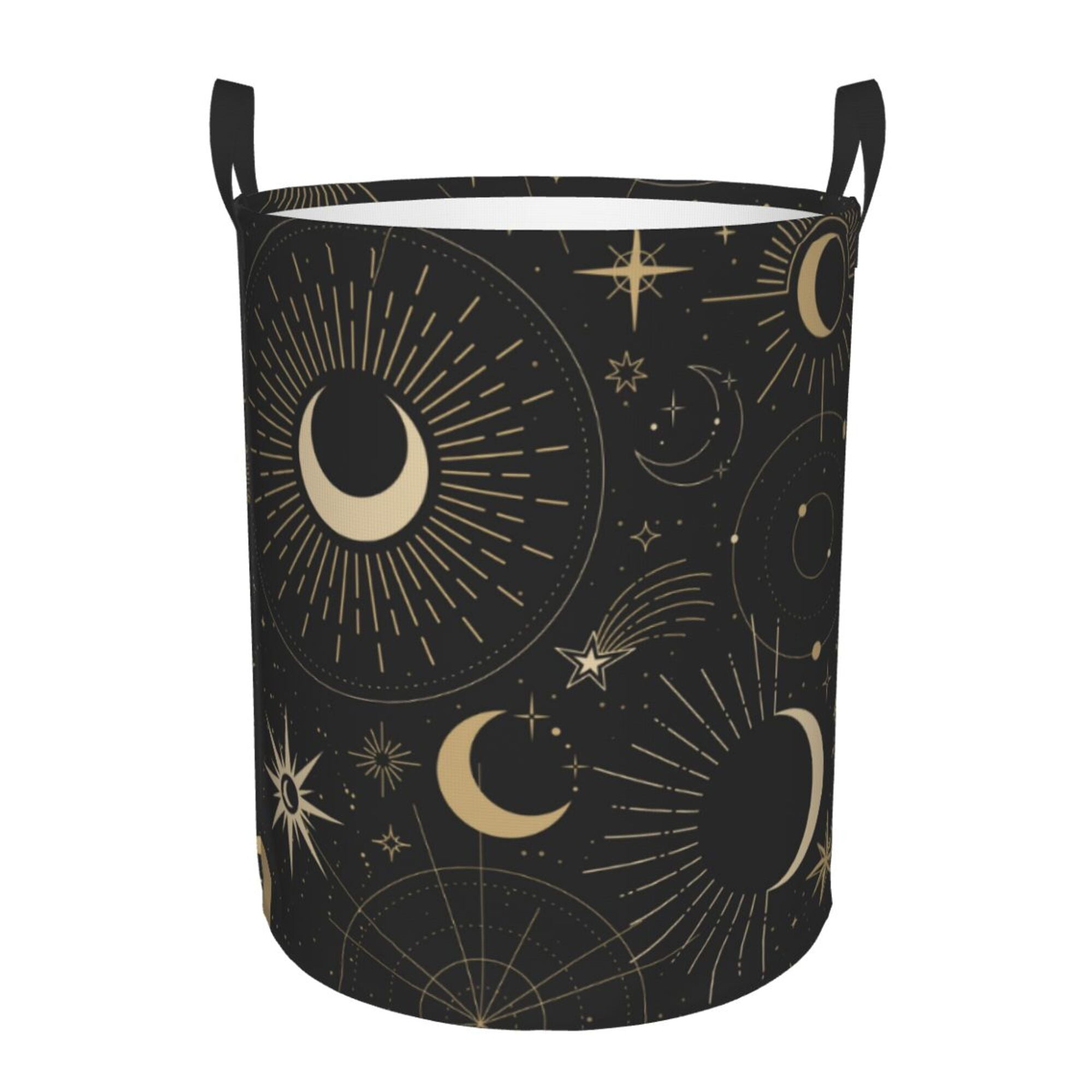 TEQUAN Waterproof Laundry Hampers, Astrology Esoteric Moons Stars ...