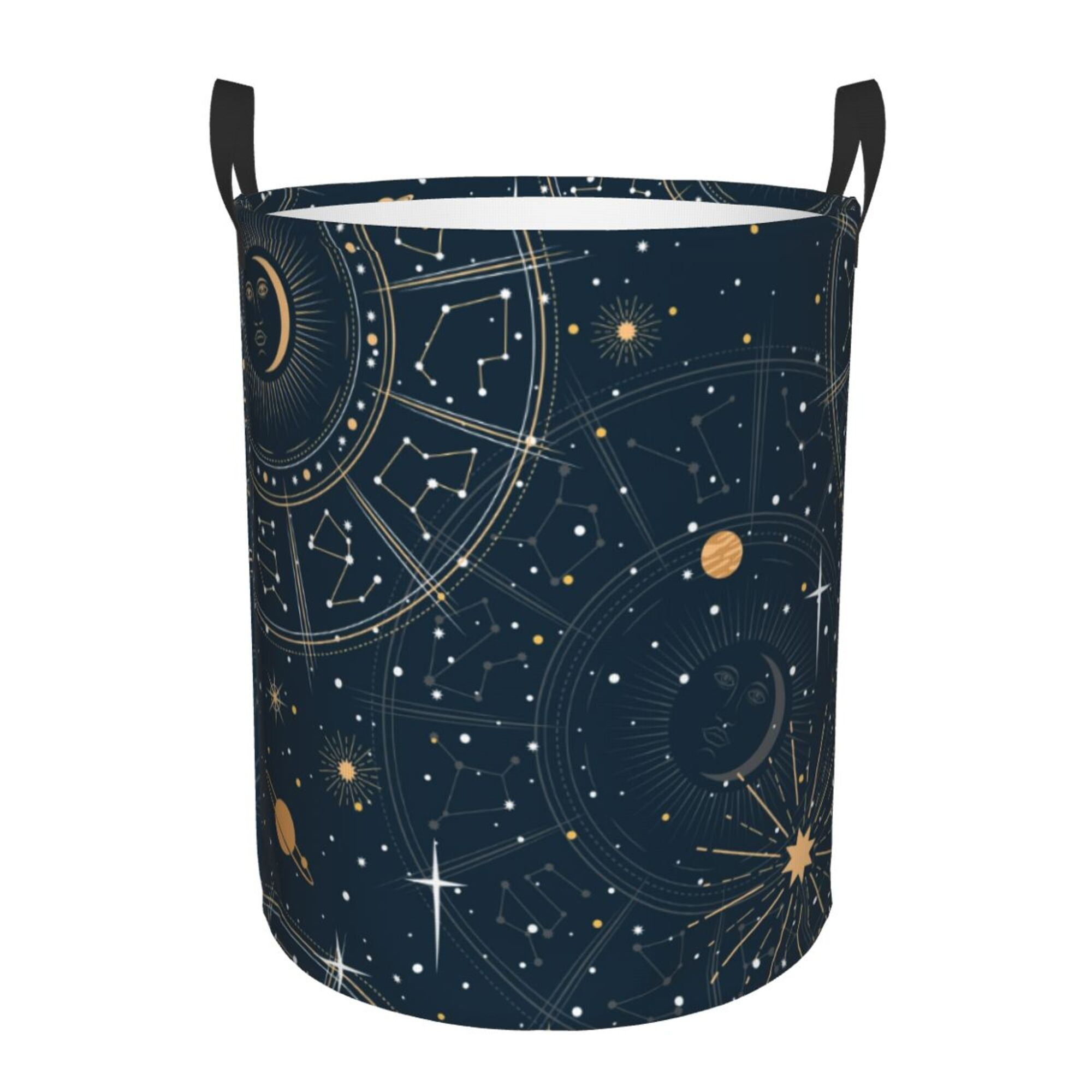 TEQUAN Waterproof Laundry Hampers, Astrology Mystic Stars Planets ...