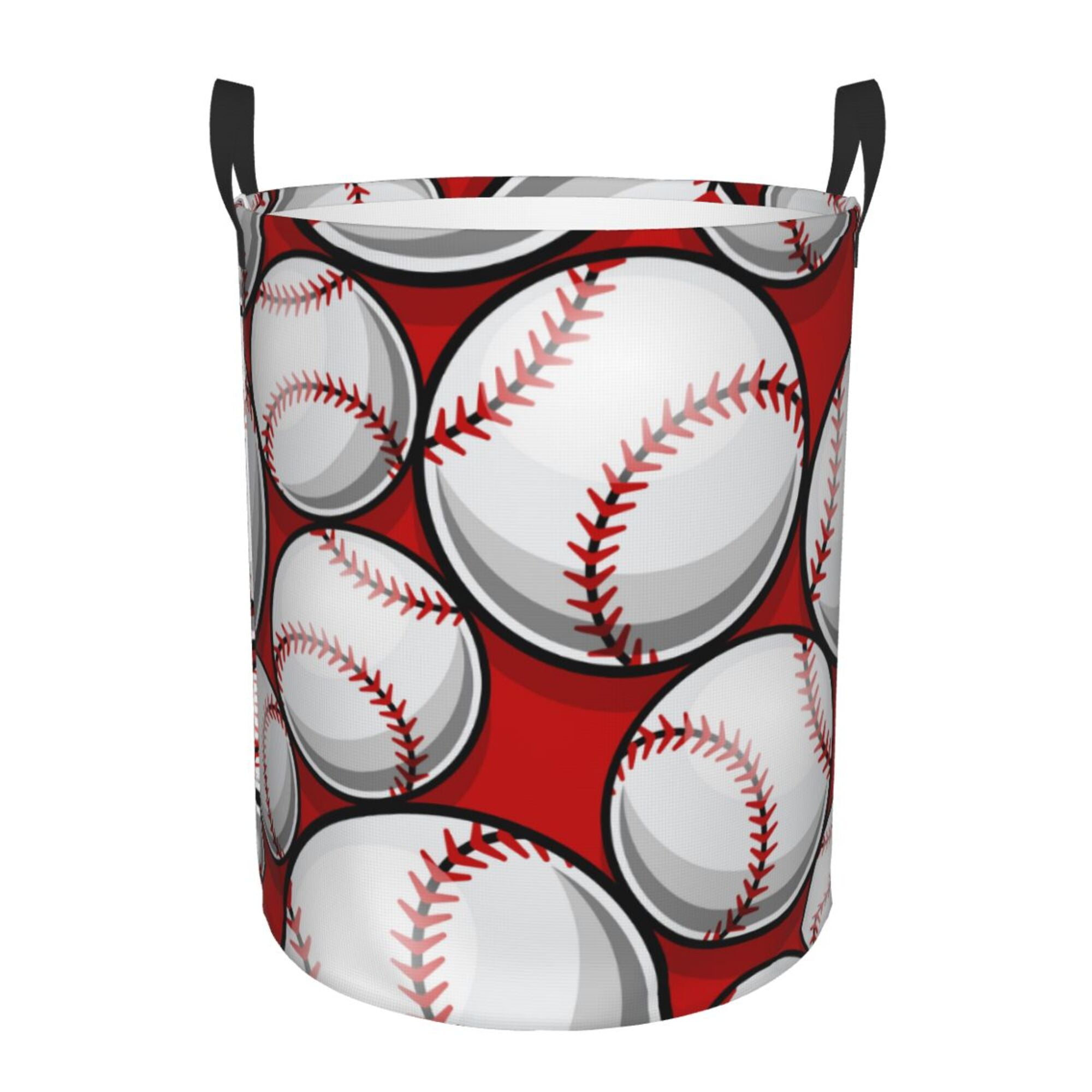 TEQUAN Waterproof Laundry Hampers, Baseball Softball Ball Sport Pattern ...