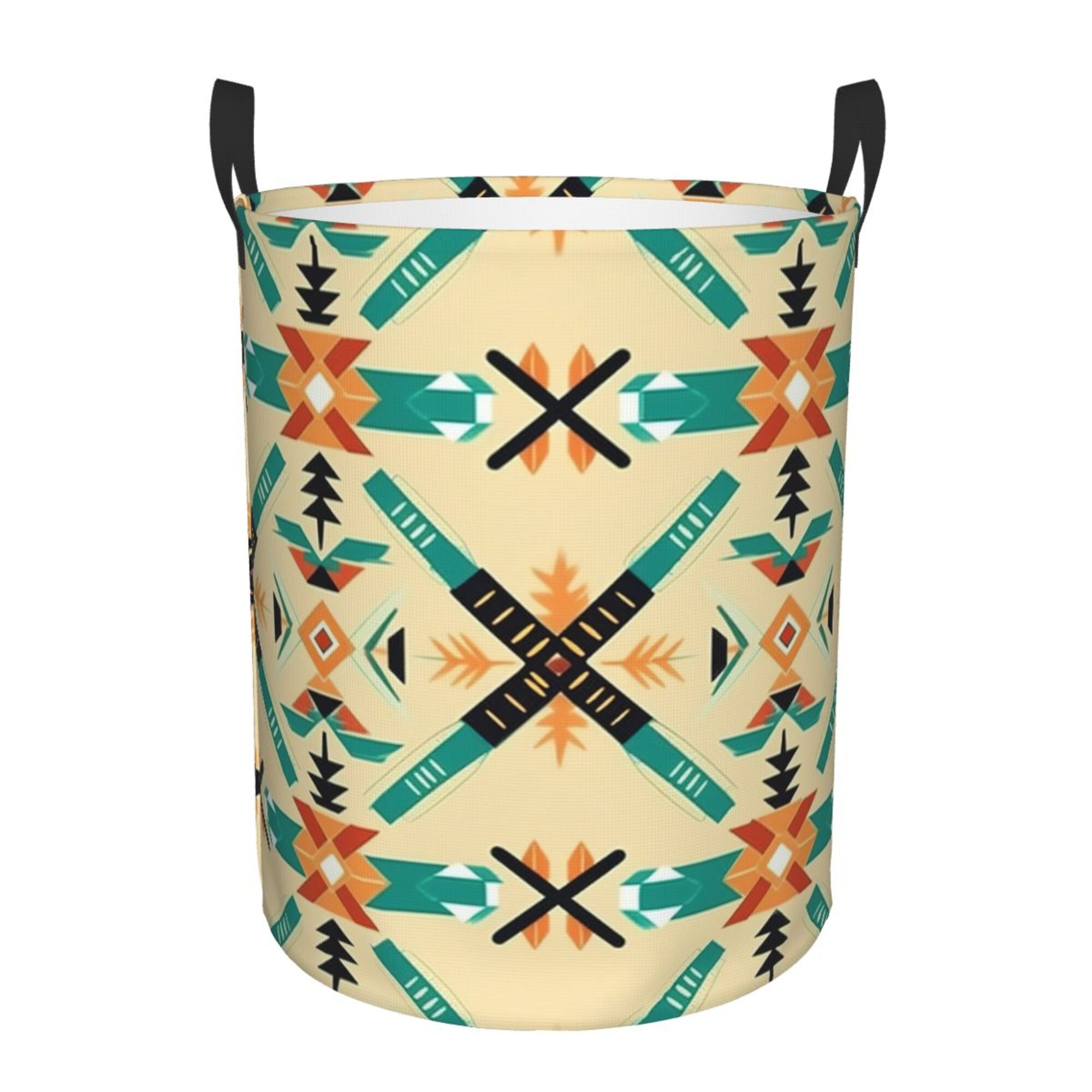 TEQUAN Waterproof Laundry Hampers, Boho Aztec Aesthetic Style Pattern ...