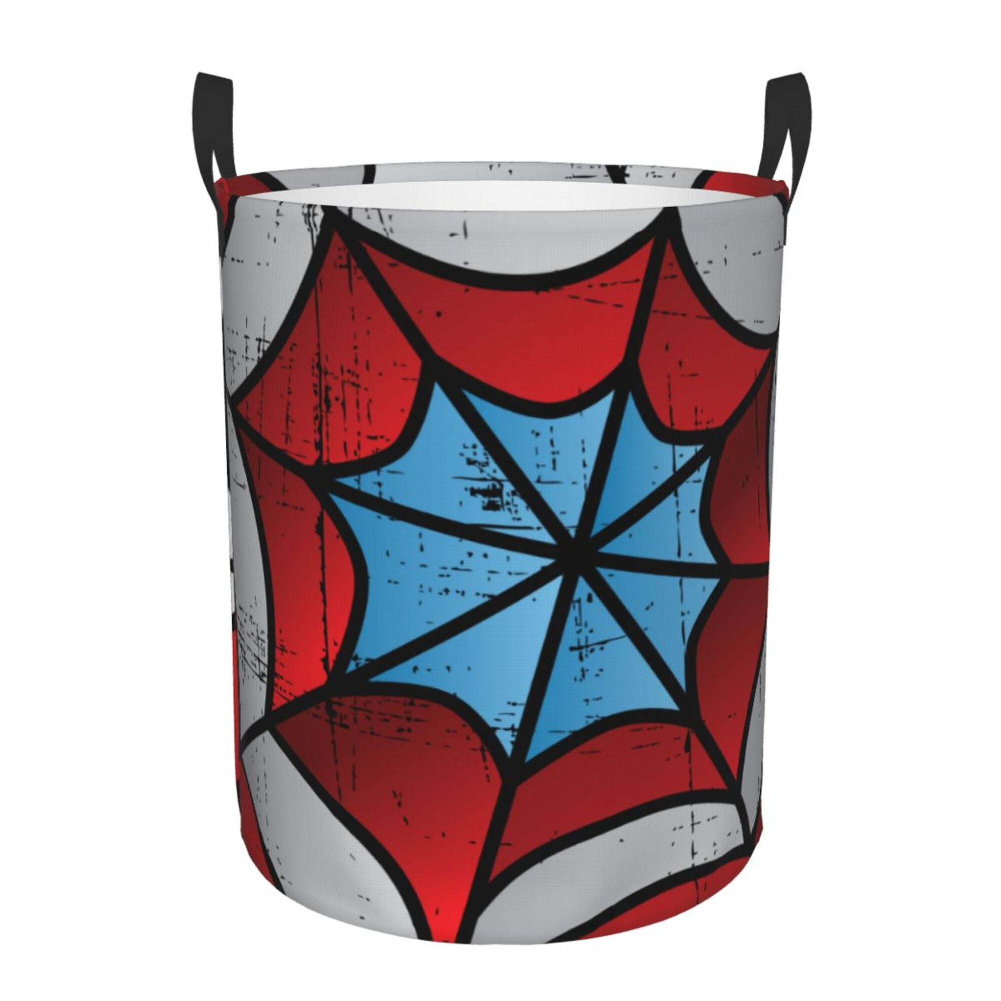TEQUAN Waterproof Laundry Hampers, Colorful Spider Web Pattern Clothes ...