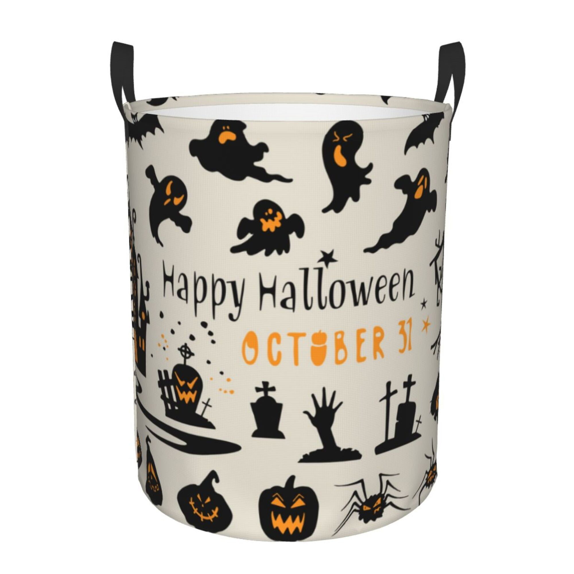TEQUAN Waterproof Laundry Hampers, Cute Halloween Ghosts Pattern ...