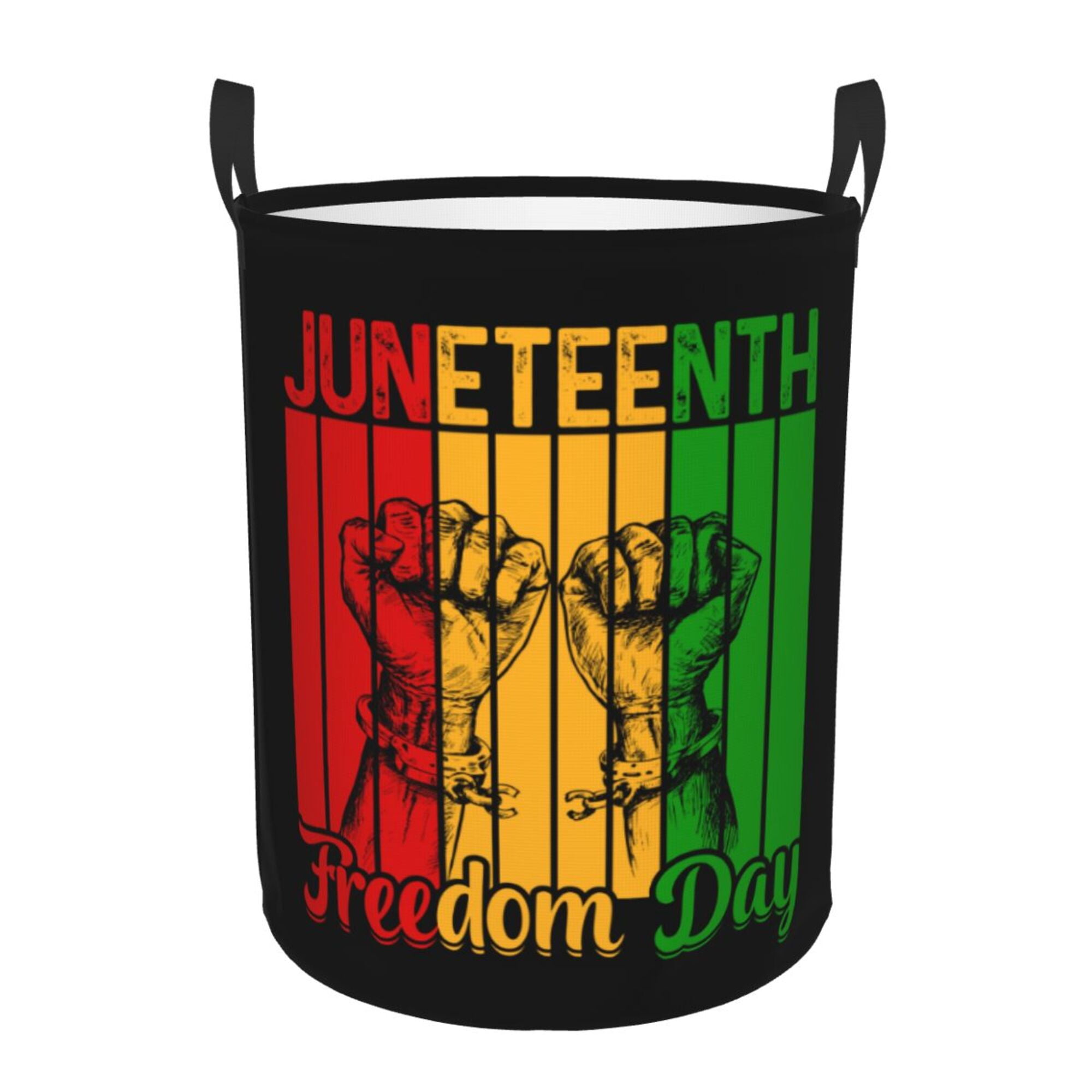 TEQUAN Waterproof Laundry Hampers, Freedom Day Flag Pattern Clothes ...