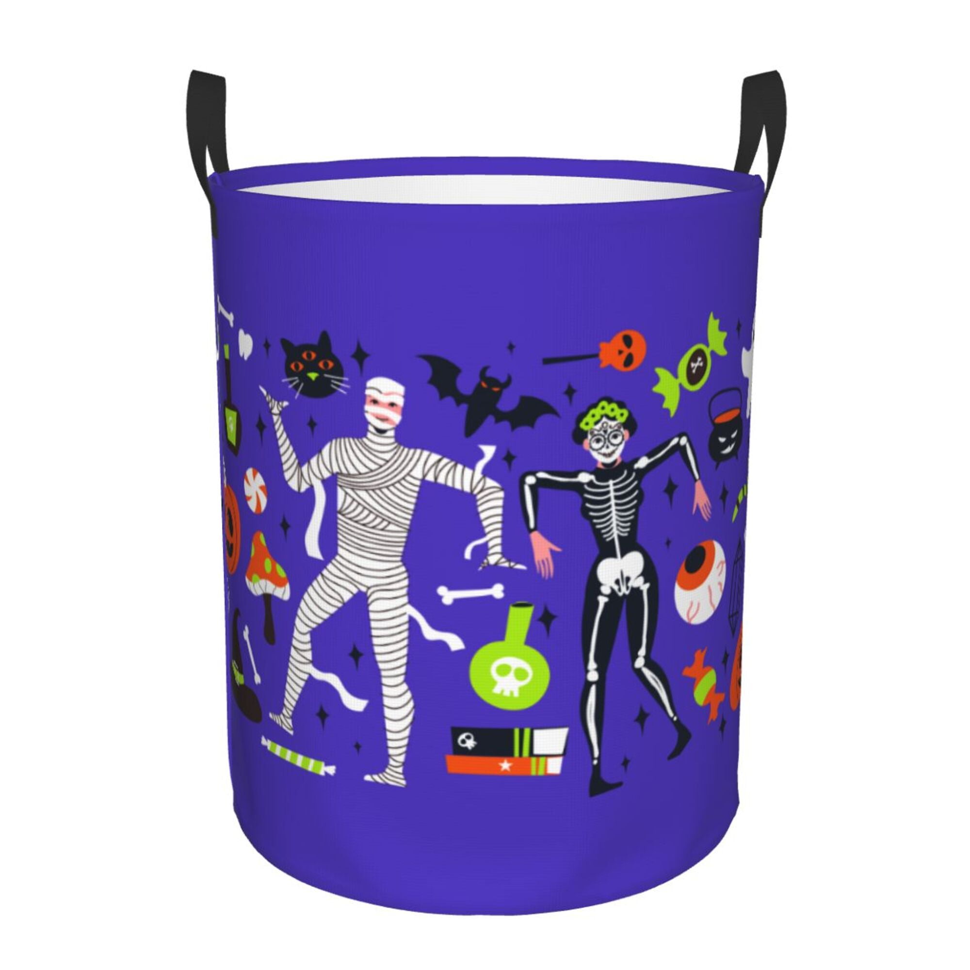TEQUAN Waterproof Laundry Hampers, Funny Halloween Mummy Ghosts Pattern ...