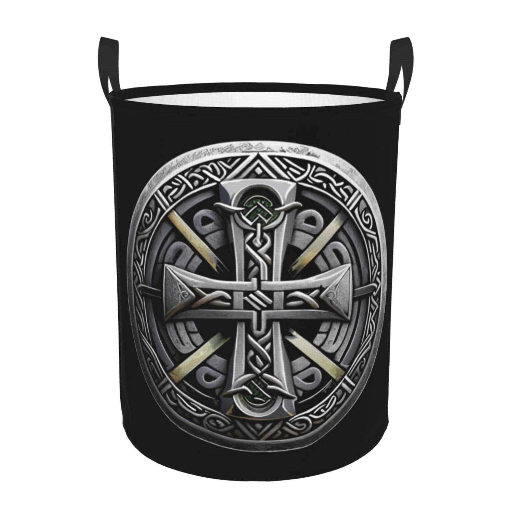 TEQUAN Waterproof Laundry Hampers, Goth Celtic Cross Pattern Clothes ...