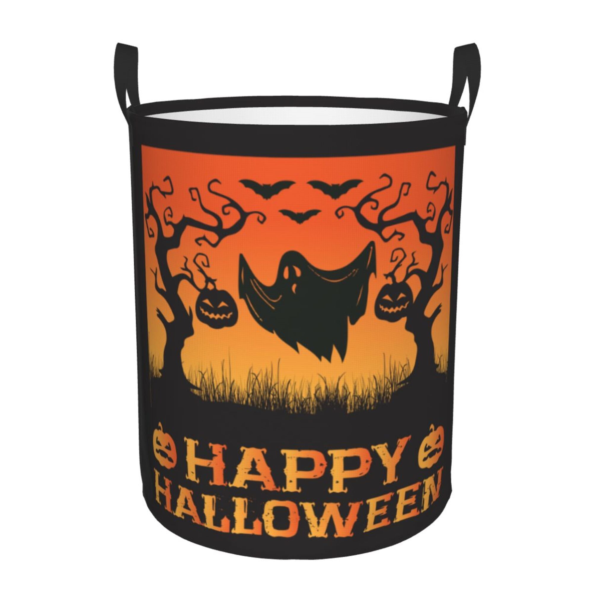 TEQUAN Waterproof Laundry Hampers, Happy Halloween Horror Ghosts ...