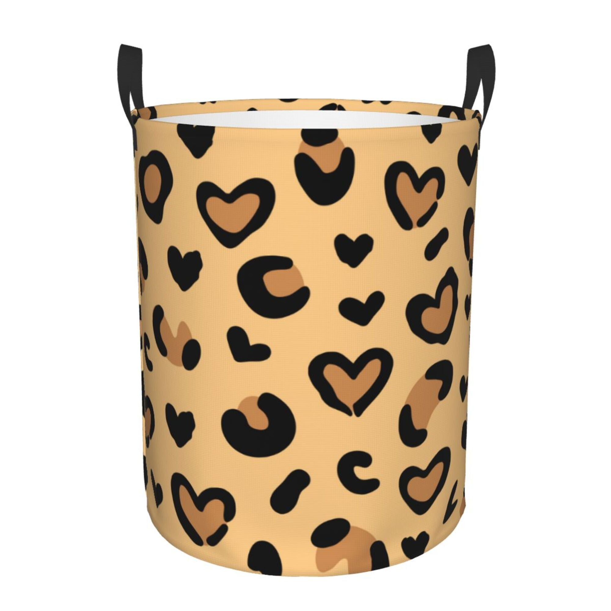 TEQUAN Waterproof Laundry Hampers, Heart Leopard Print Camouflage ...