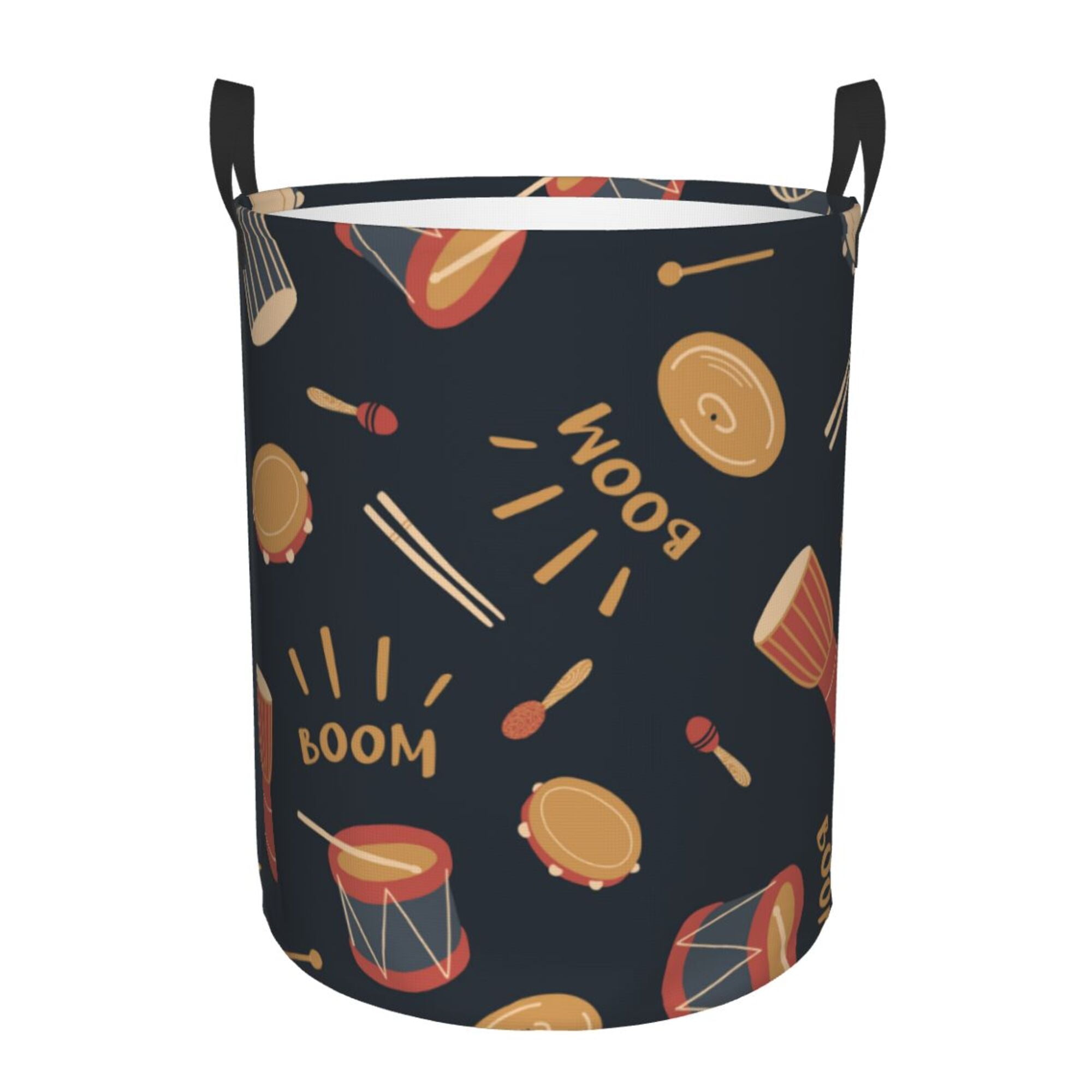 TEQUAN Waterproof Laundry Hampers, Percussion Drums Music Day Pattern ...