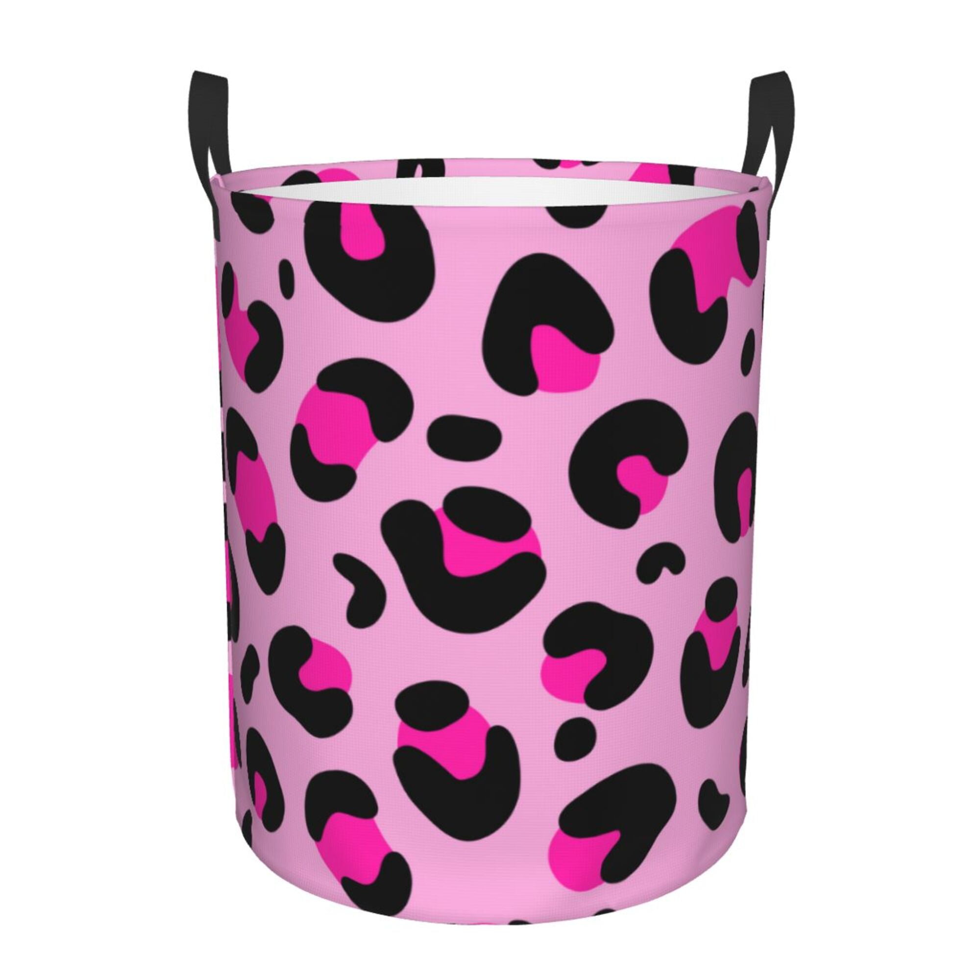 TEQUAN Waterproof Laundry Hampers, Pink Leopard Camouflage Pattern ...