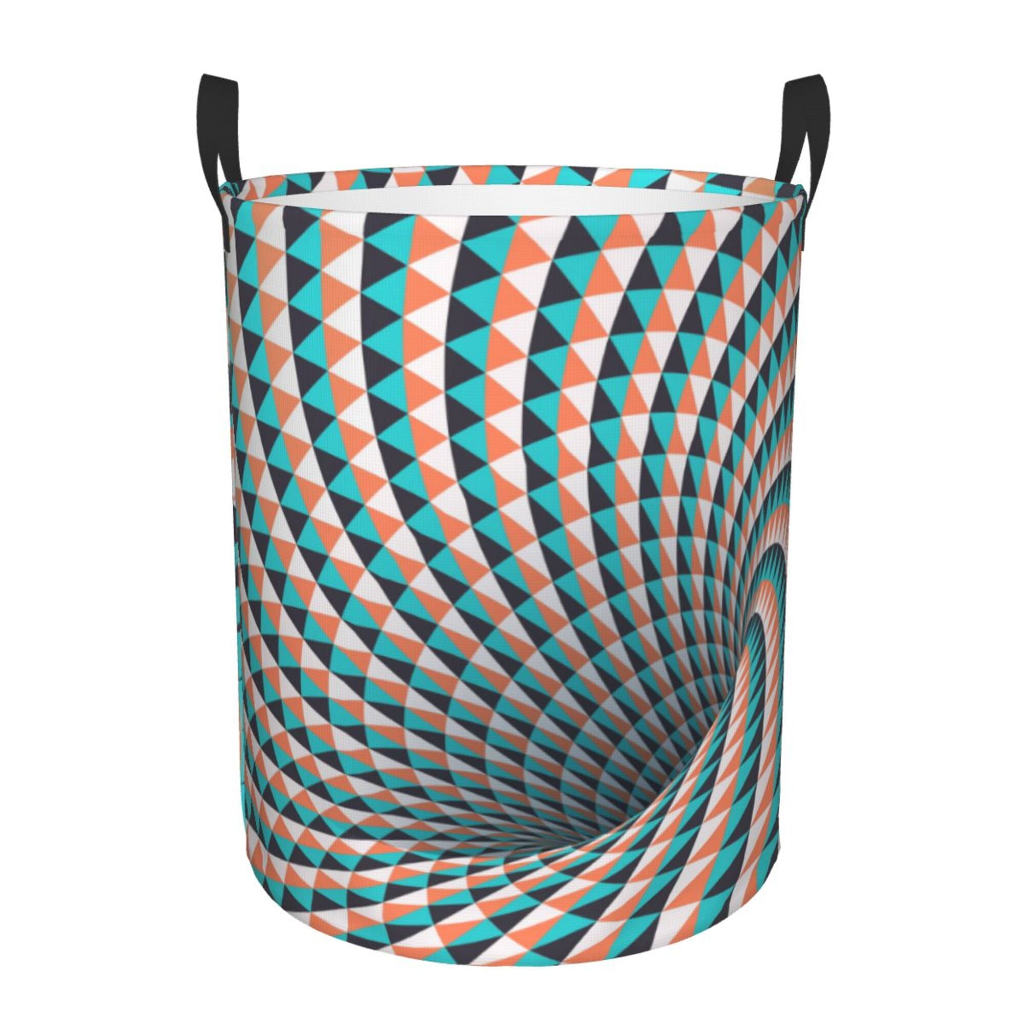 TEQUAN Waterproof Laundry Hampers, Realistic Optical Illusion Pattern ...