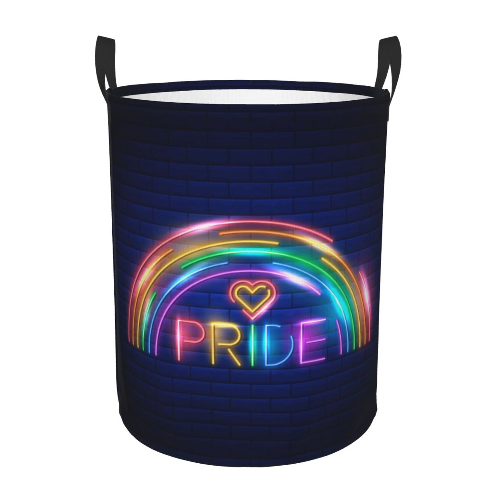 TEQUAN Waterproof Laundry Hampers, Realistic Pride Day Neon Sign ...