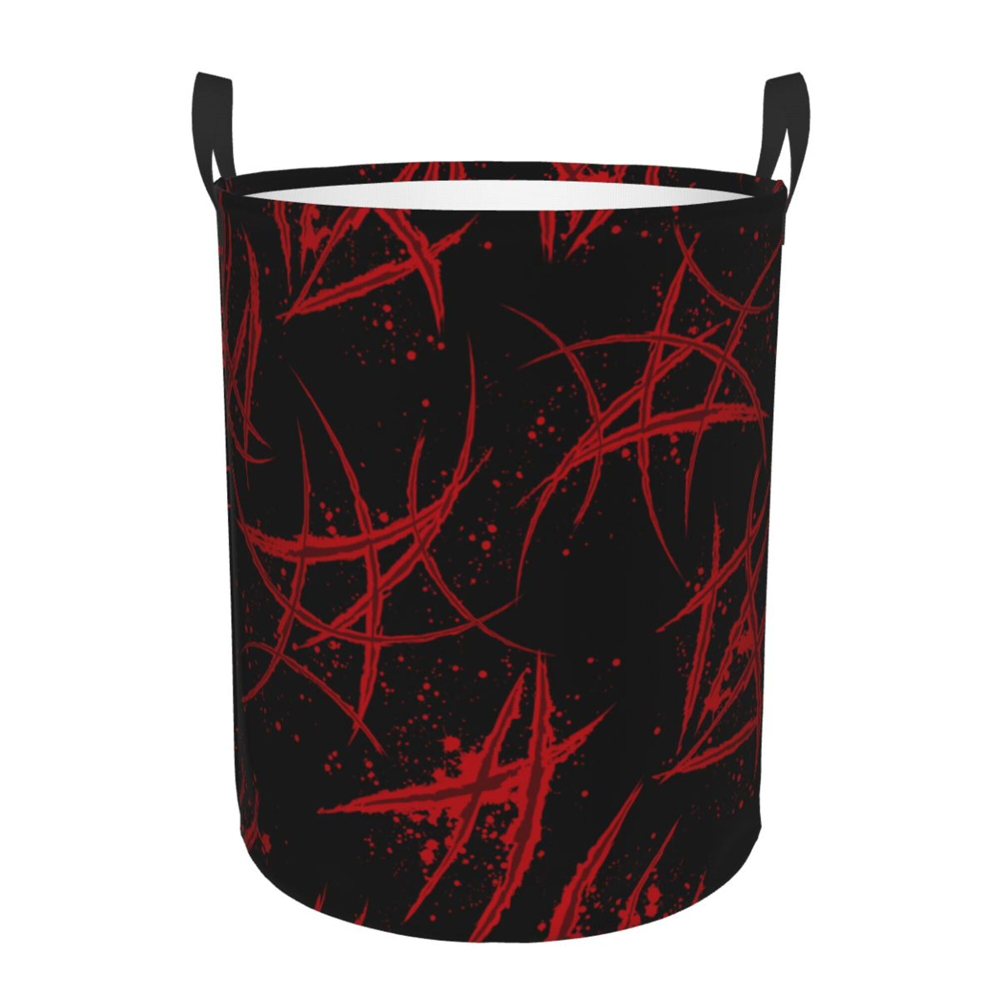 TEQUAN Waterproof Laundry Hampers, Red Claw Blood Marks Pattern Clothes ...