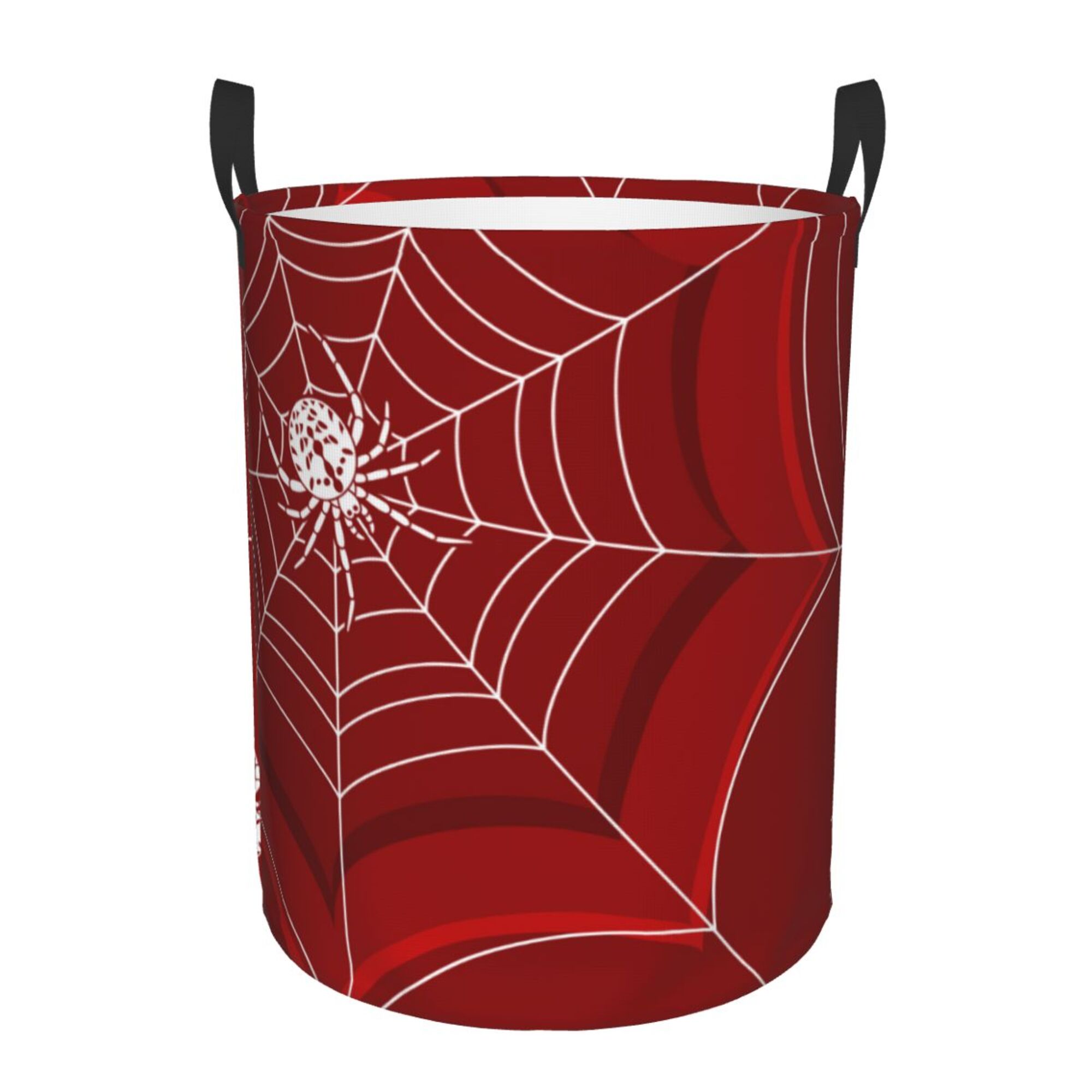 TEQUAN Waterproof Laundry Hampers, Red Spider Web Cobweb Pattern ...