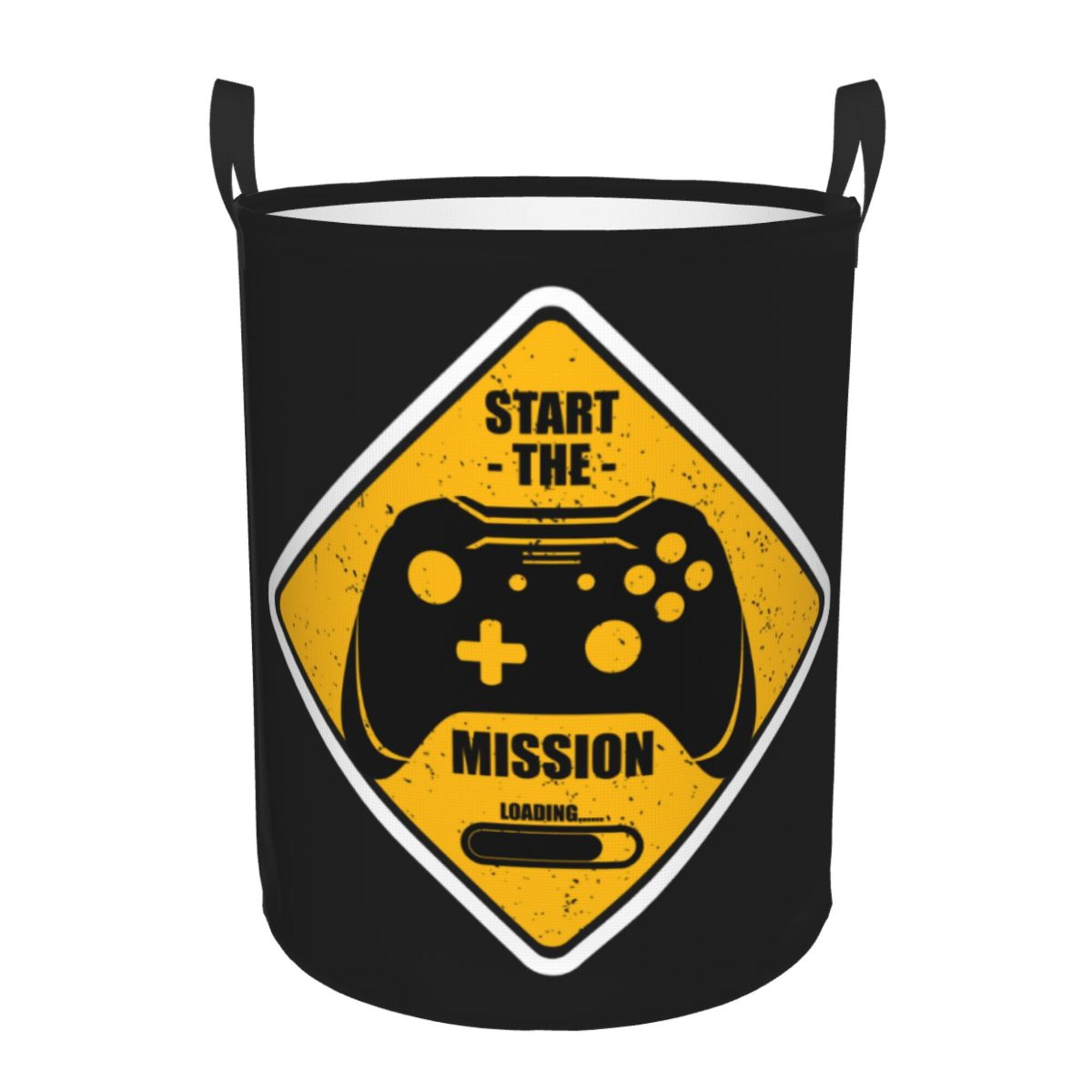 TEQUAN Waterproof Laundry Hampers, Retro Game Gamer Life Pattern ...