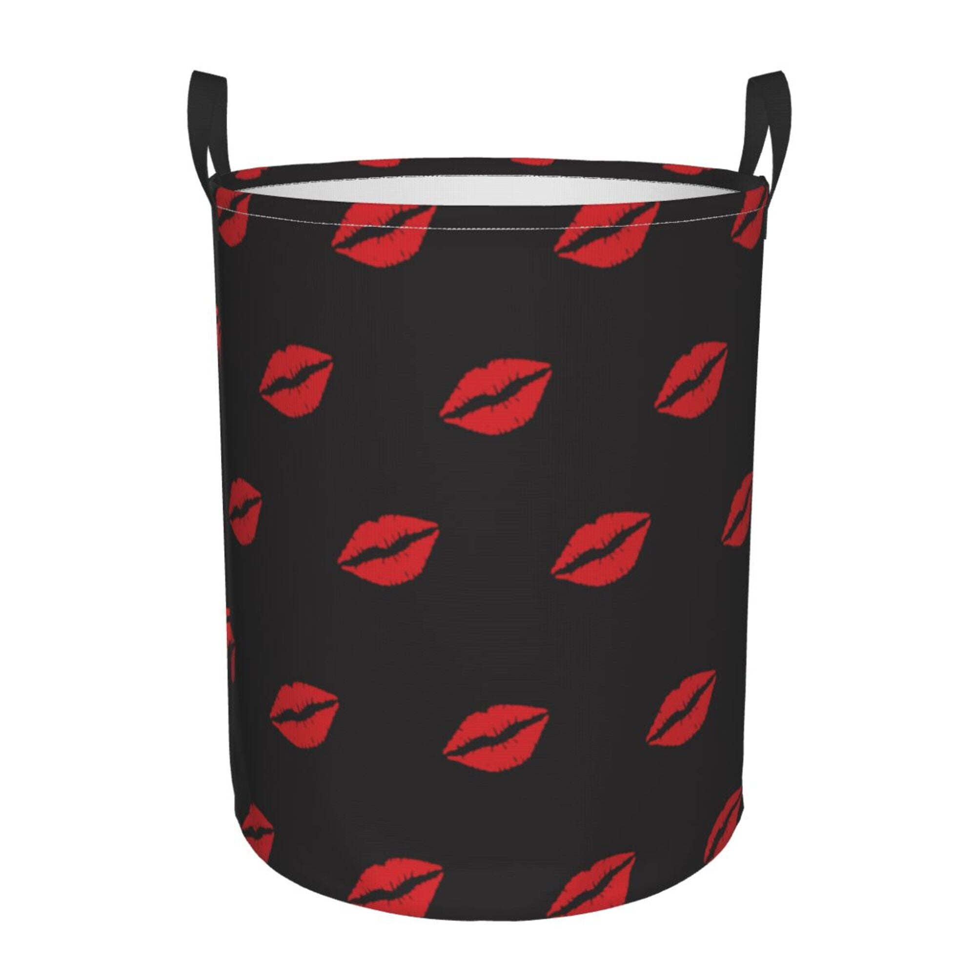 TEQUAN Waterproof Laundry Hampers, Romance Love Kiss Backdrop Pattern ...