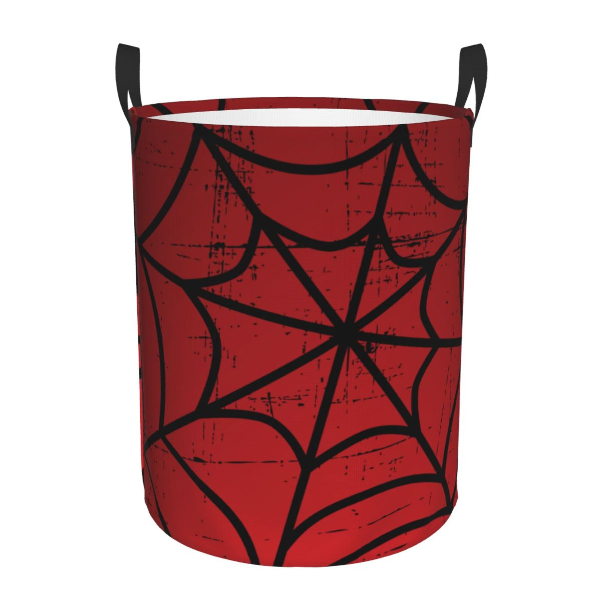 TEQUAN Waterproof Laundry Hampers, Spider Web Black Line Pattern ...