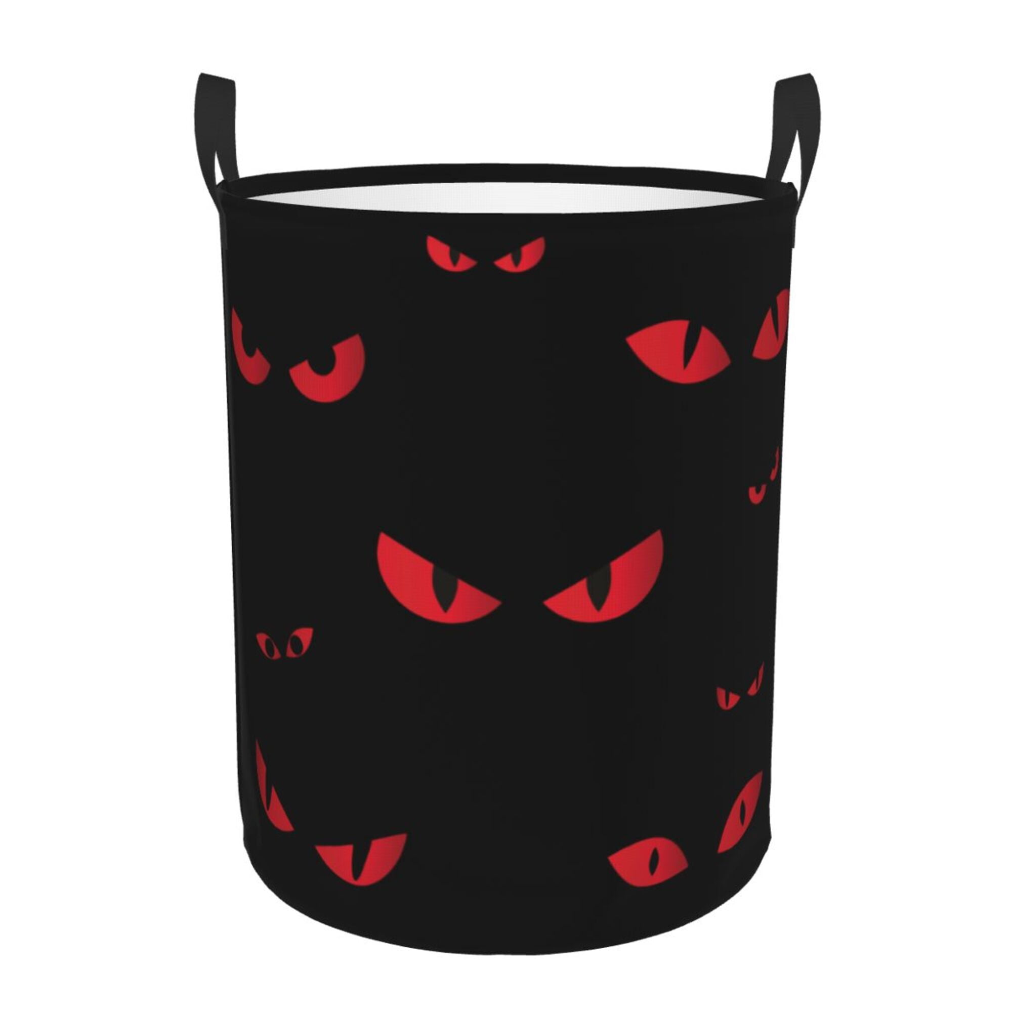TEQUAN Waterproof Laundry Hampers, Spooky Scary Monster Eyes Pattern ...