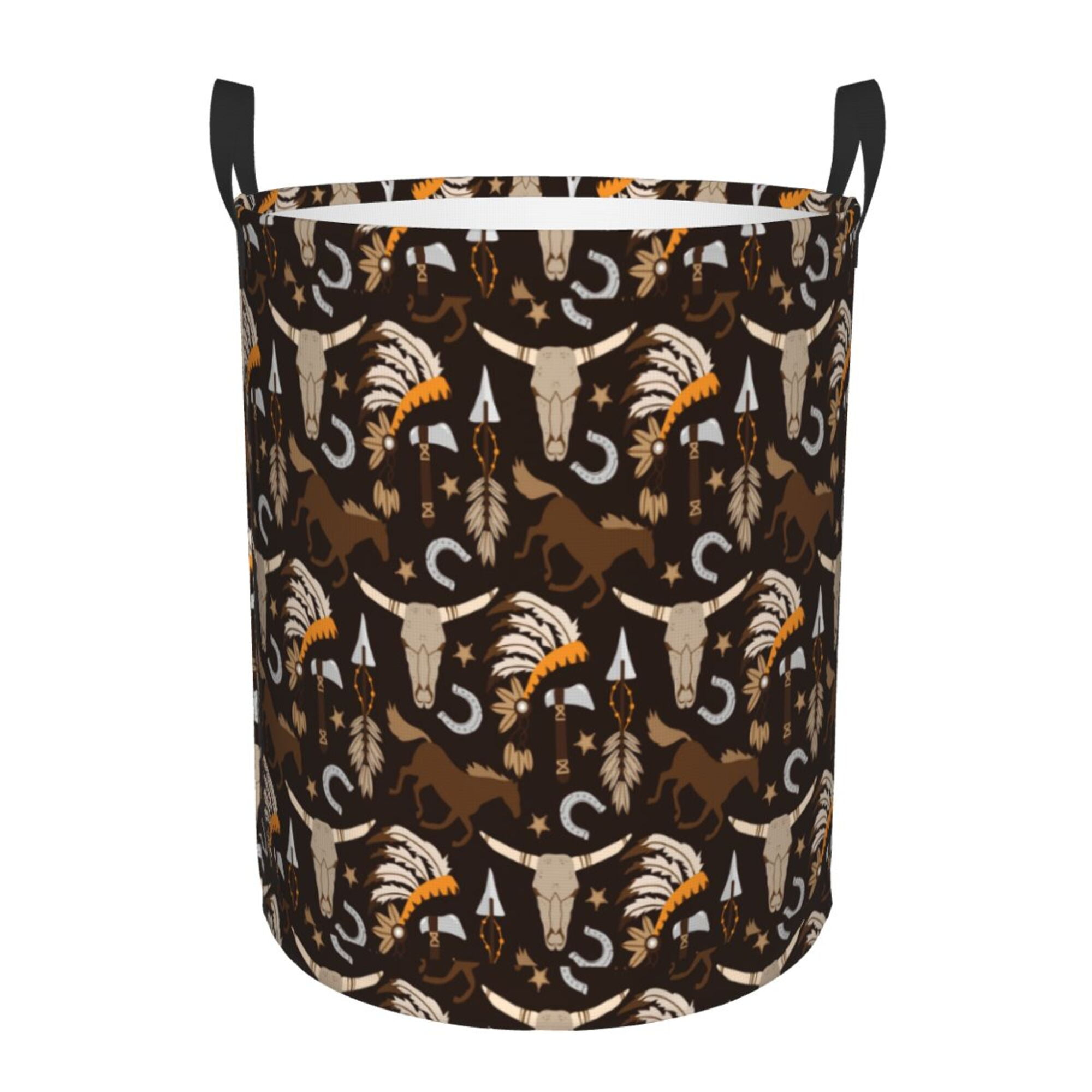 TEQUAN Waterproof Laundry Hampers, Western Tribal Style Decoration ...