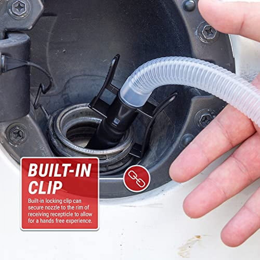 TERA PUMP XL Electric Gas Transfer Pump (4 x AA) 5 Gallon Motor Sport Jug/Can With Auto Stop ...