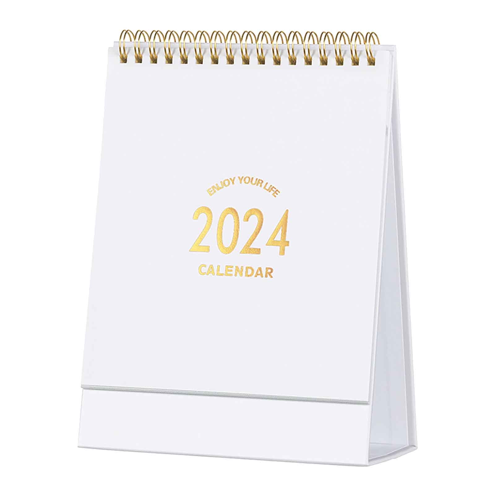 TERGAYEE 2024 Desktop Calendar,Stand Up Calendar Schedule Desk Calendar ...
