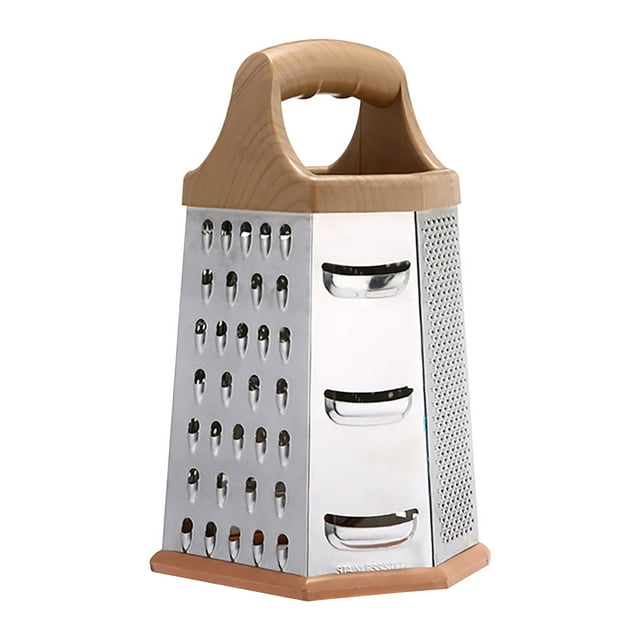 TERGAYEE 6 Sided Box Grater,Stainless Steel Manual Box Grater with ...