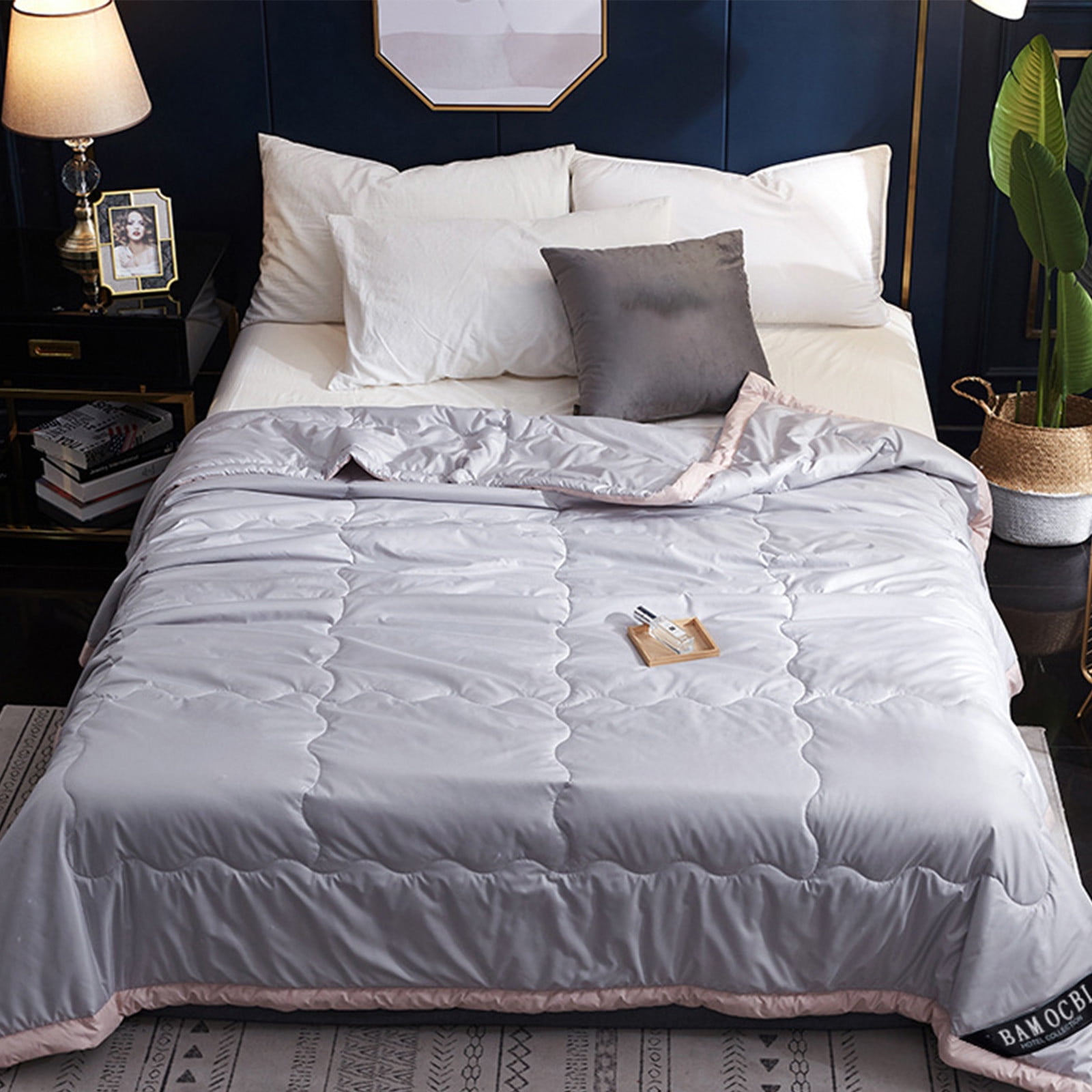 TERGAYEE Blanket A Washable Silk Summer Quilt For Naked Sleep - Solid ...