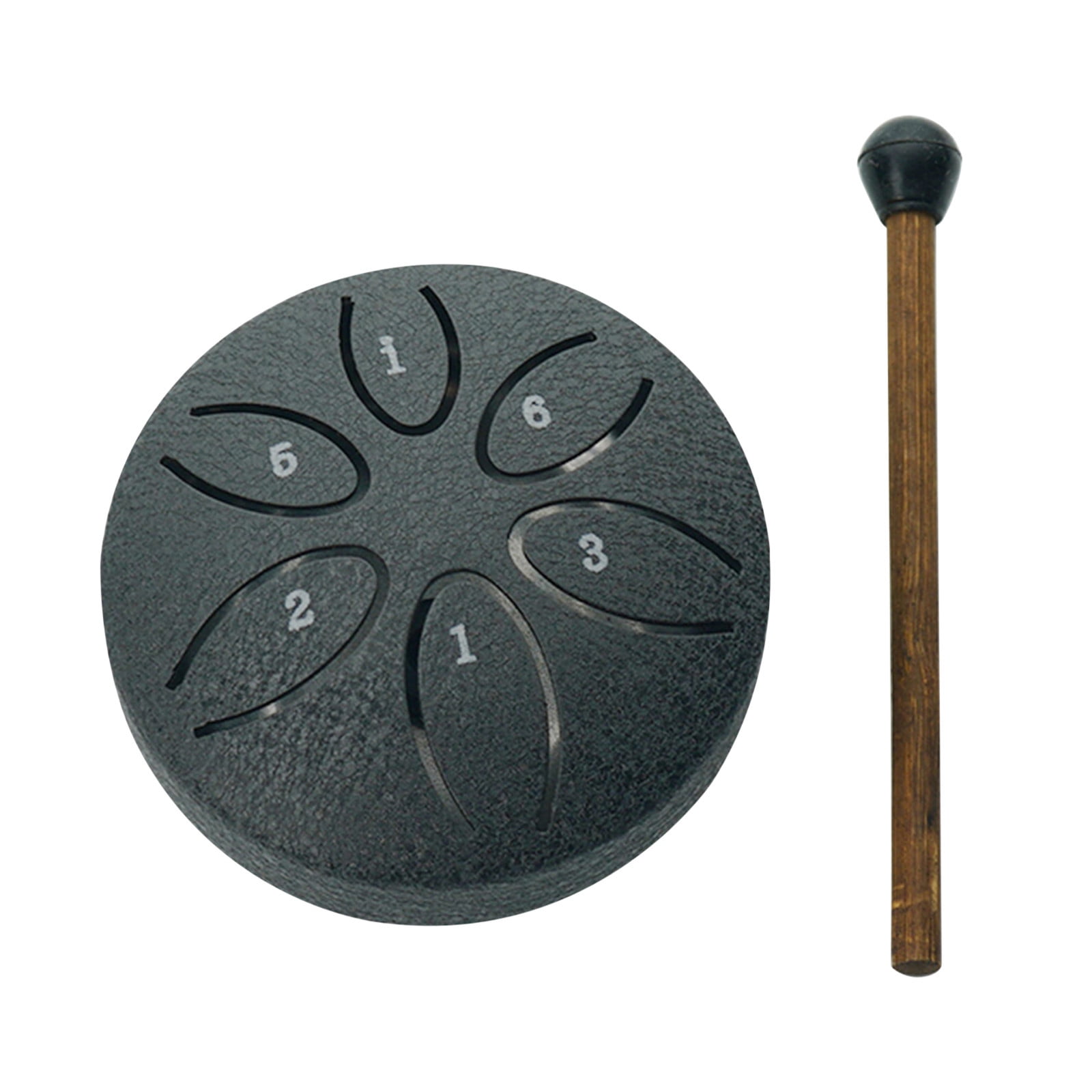 TERGAYEE Buddha Stones Mini Steel Tongue Drum,6 Note Worry Free Hand ...