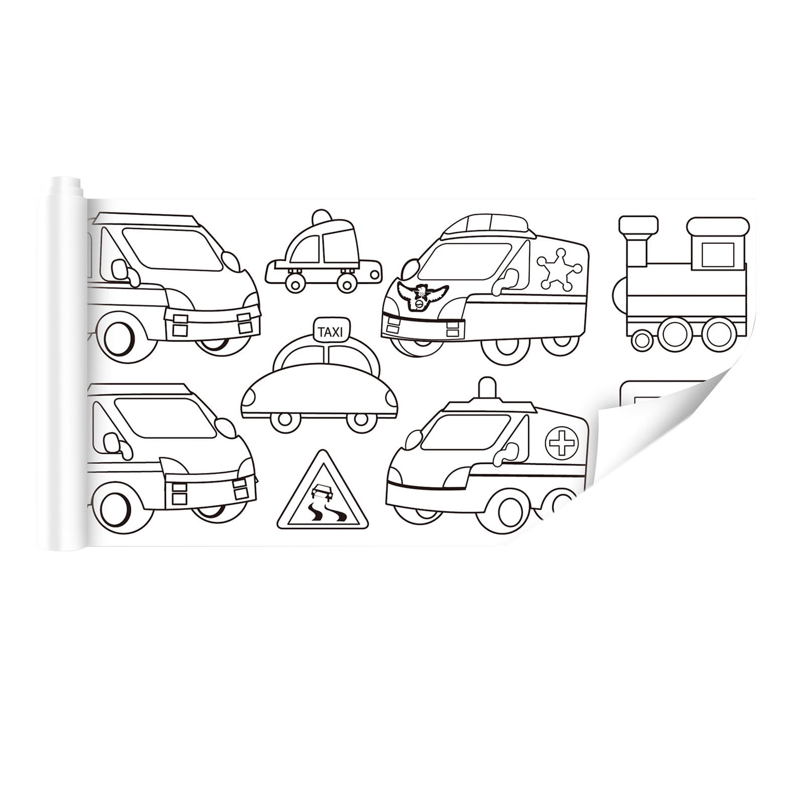 TERGAYEE Children's Drawing Roll Paper,Sticky DIY Painting Coloring ...