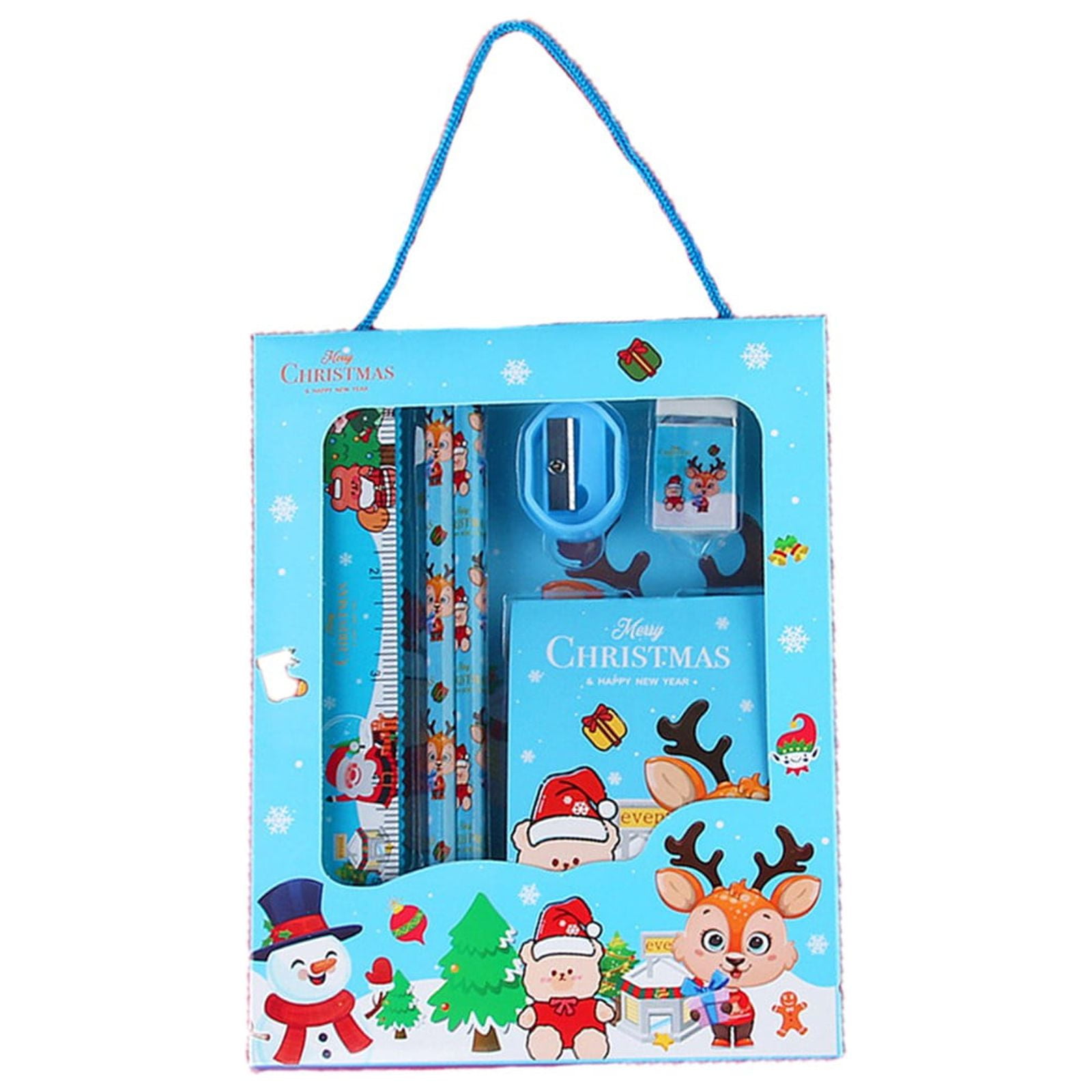 TERGAYEE Christmas Style Stationery Sets, 's Supplies Pencil 6-piece ...