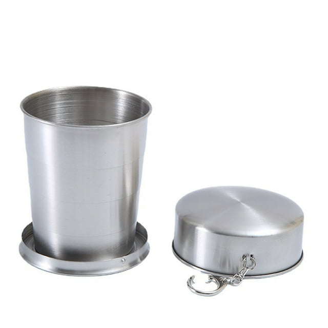 TERGAYEE Collapsible Cup,Stainless Steel Travel Telescopic Collapsible ...