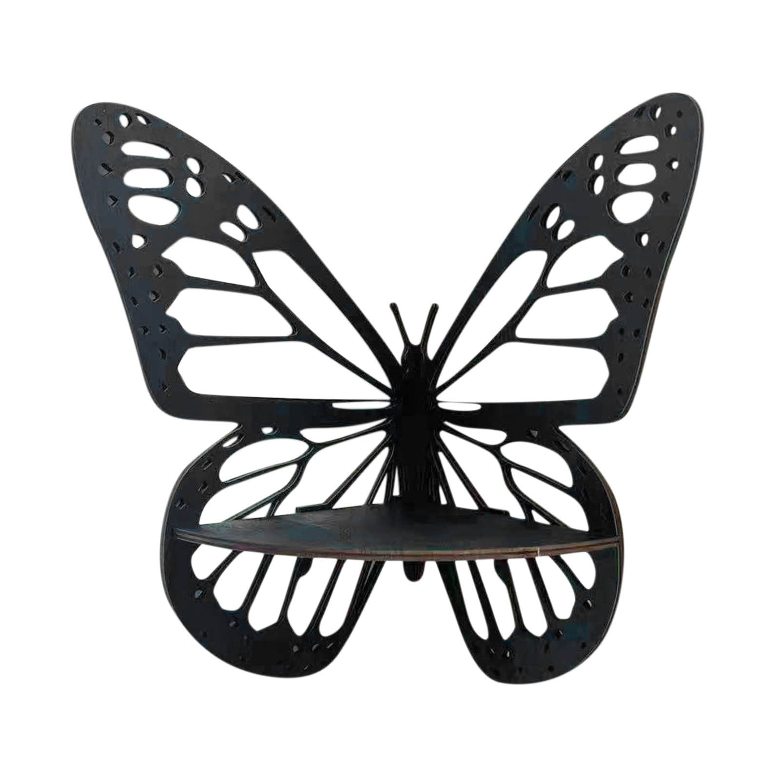 TERGAYEE Butterfly Corner Shelf, Wood Floating Shelves, Decorative ...