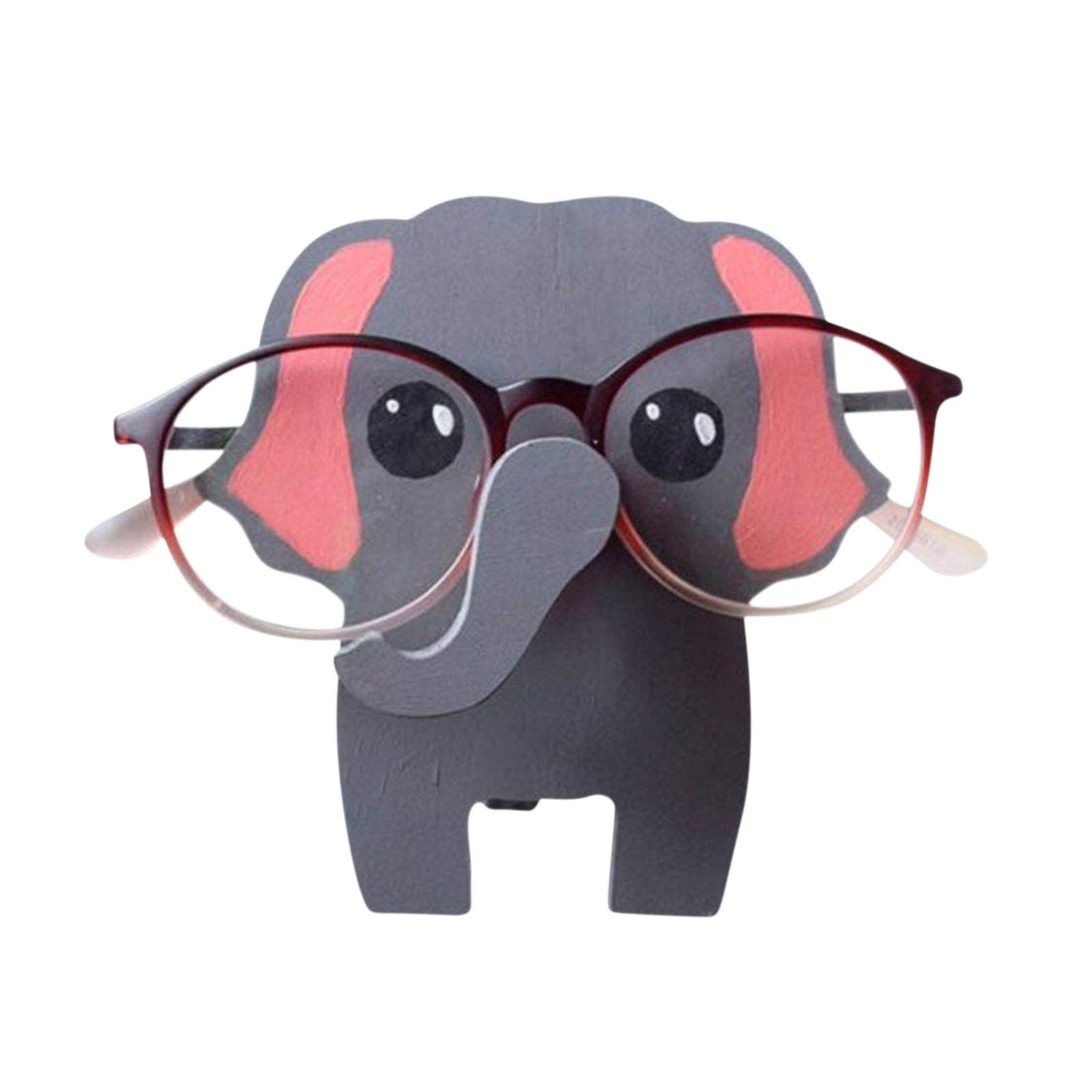 TERGAYEE Creative Animal Glasses Holder,Cute Handmade Wood Carved Animal Eyeglass Holder Display ...