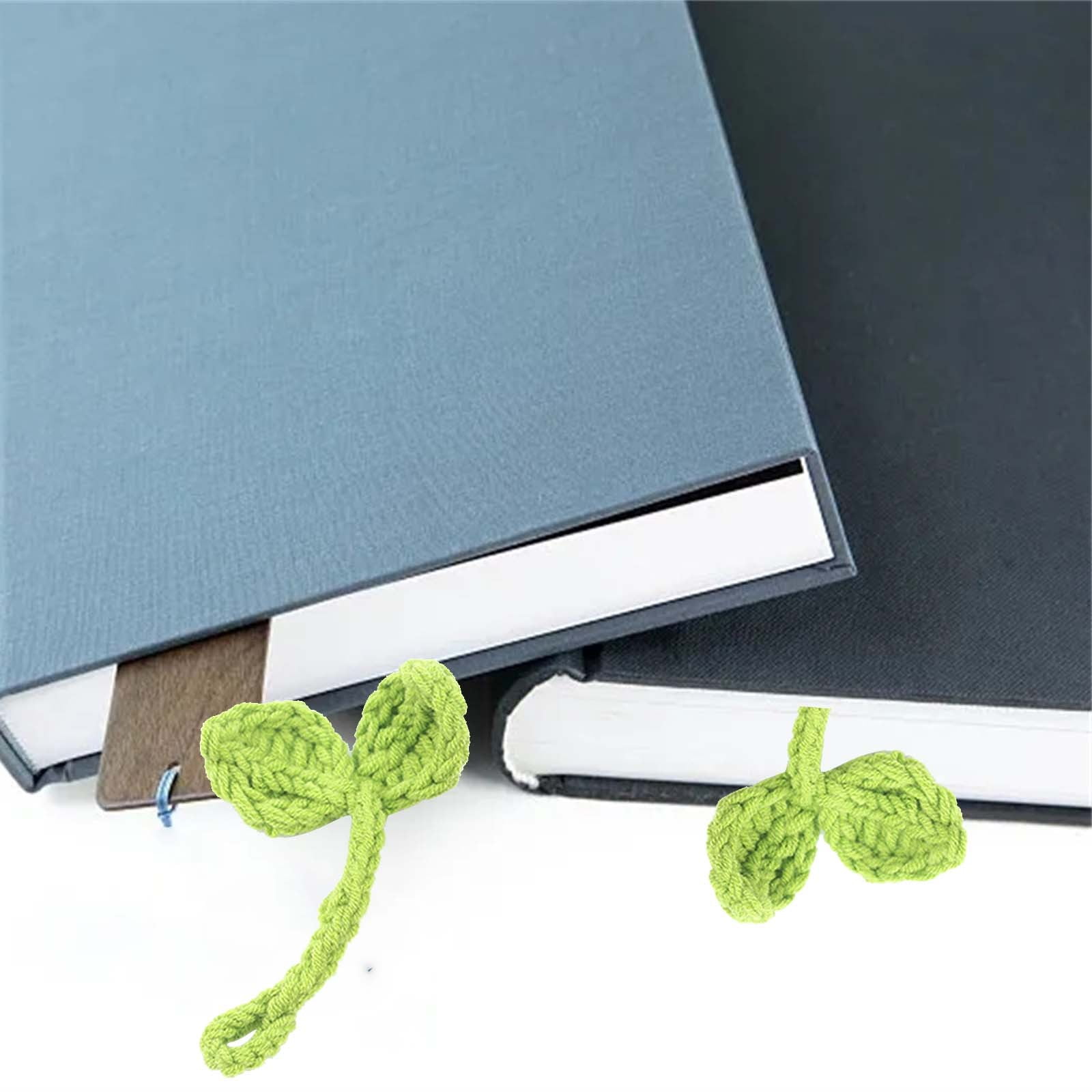 TERGAYEE Crochet Bookmark,Crochet Leaf Sprout Handwoven Crochet Leaf ...