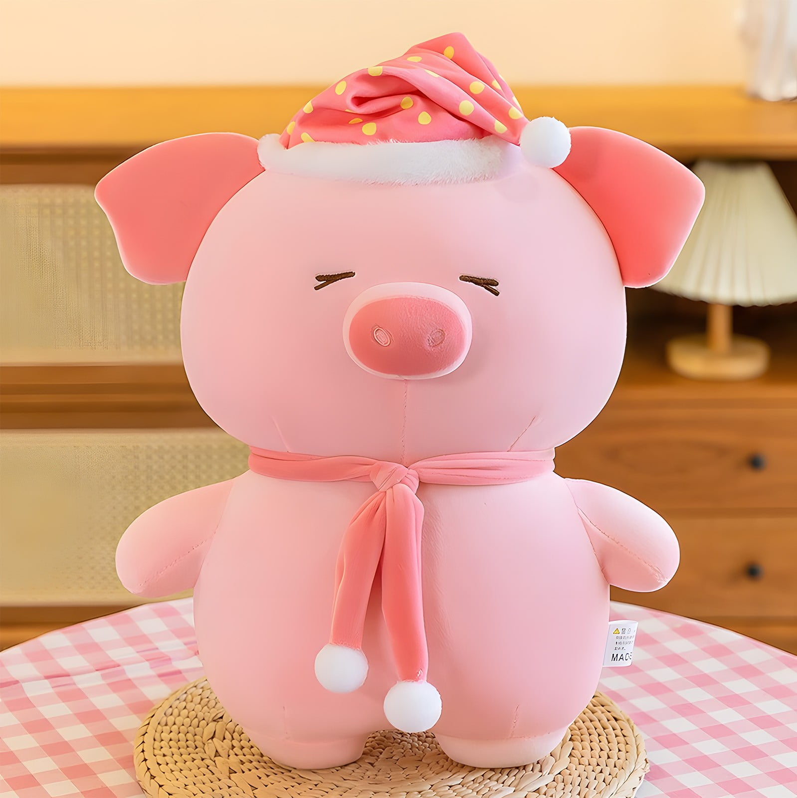 TERGAYEE Cute Pink Pig Plush Toy - 9.84 / 14.96 Inch Soft and Adorable ...