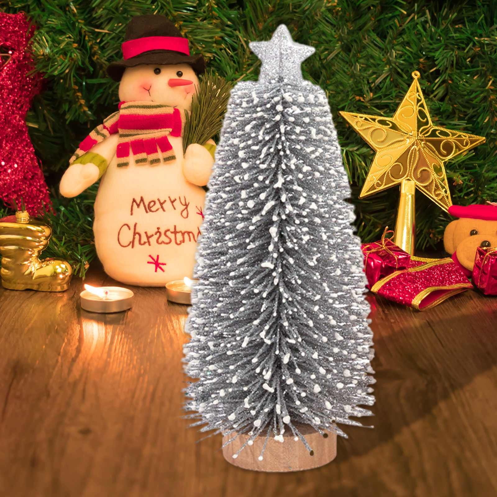 TERGAYEE Desktop Mini Christmas Tree,Small Artificial Christmas Pine ...