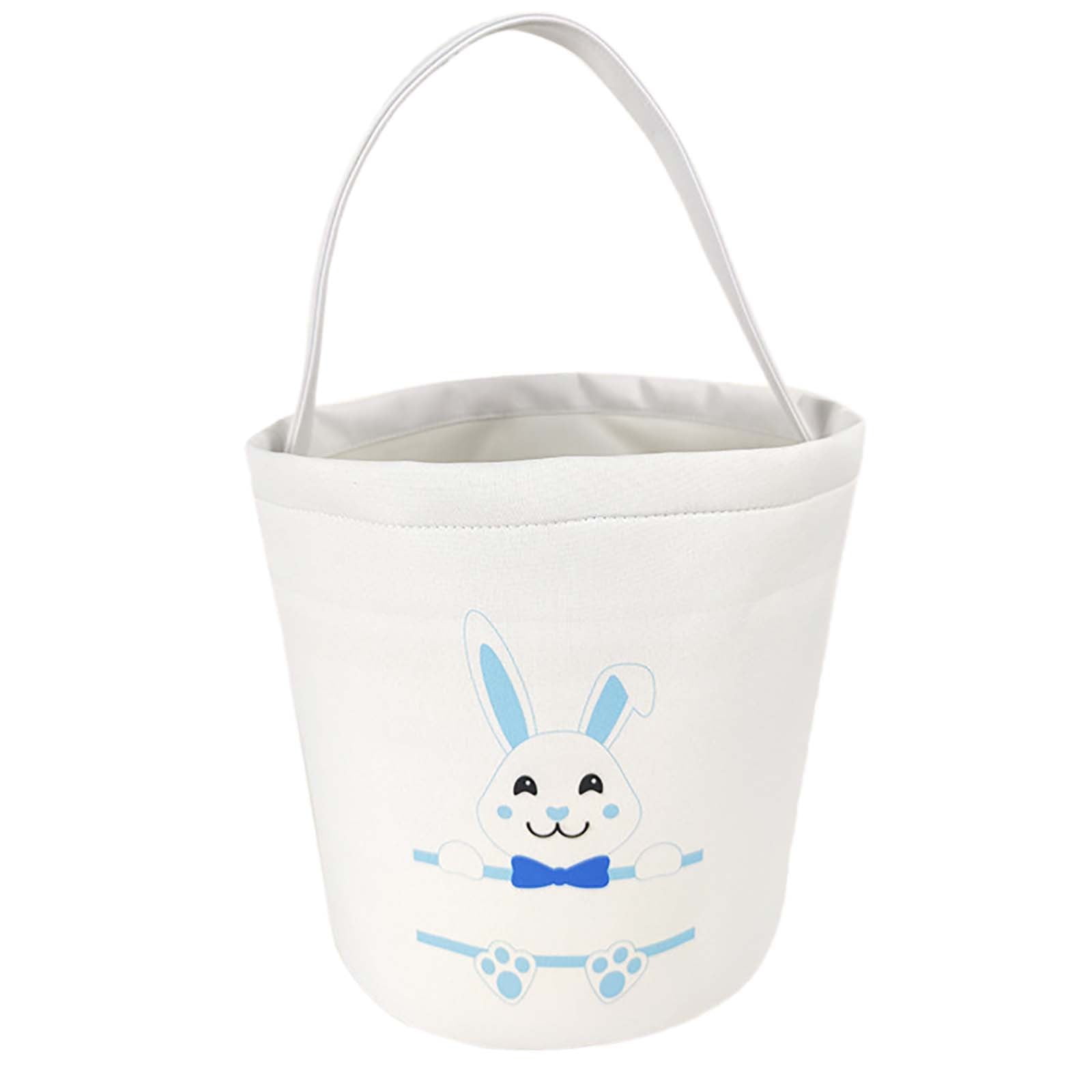 TERGAYEE Easter Bunny Basket Bags for Boys Girls,Rabbit Bucket Tote for ...