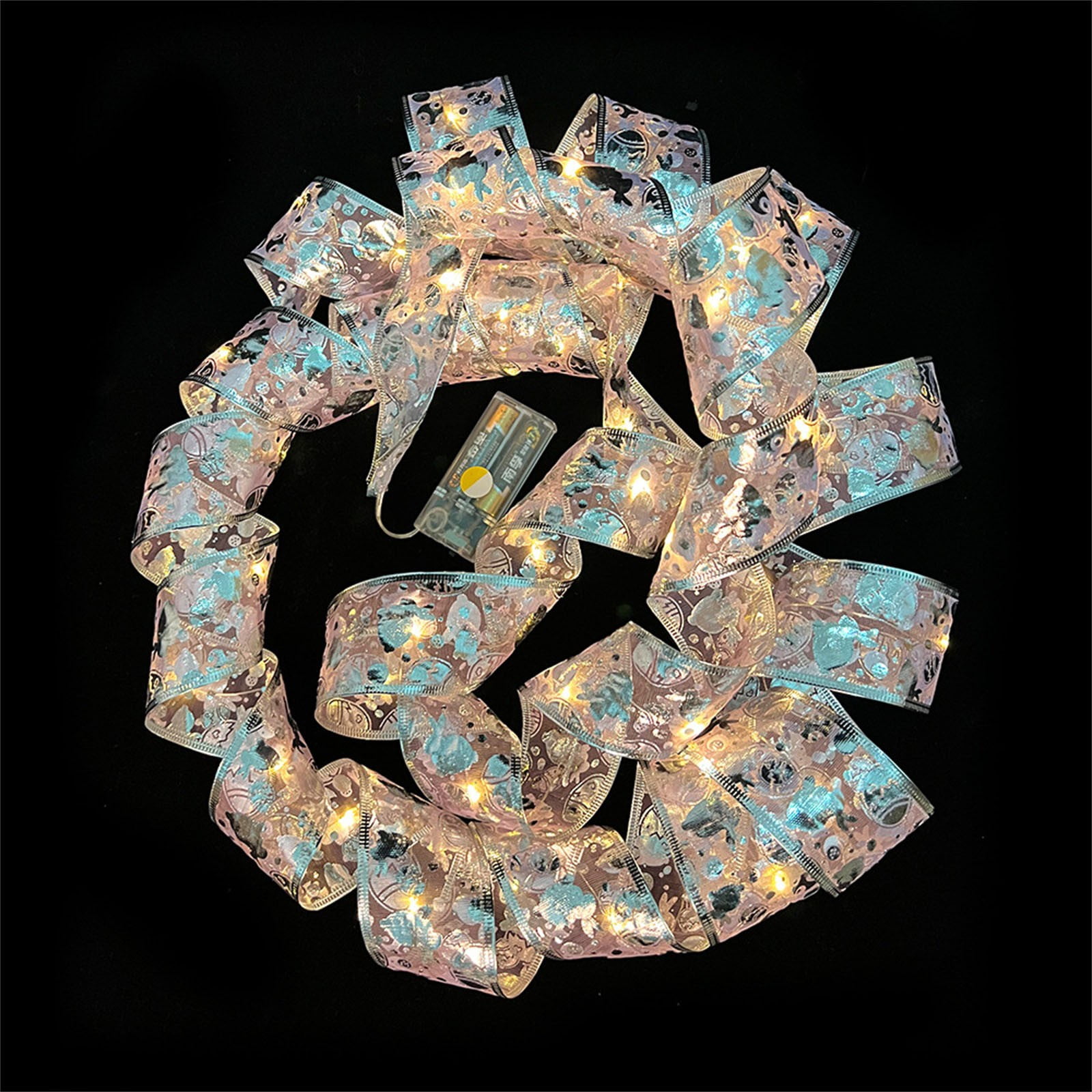 TERGAYEE Easter Decoration LED Ribbon Lights Easter Tree Ornaments DIY ...