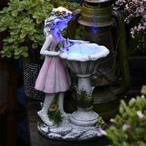Large Resin Garden Statue Art with LED Light, Ideal for Outdoor Decor ...